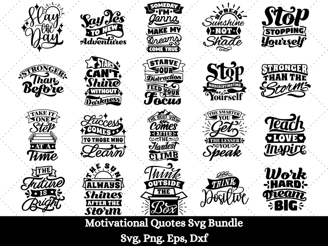 Motivational Quotes Svg Bundle, Affirmations Quotes Svg Bundle ...