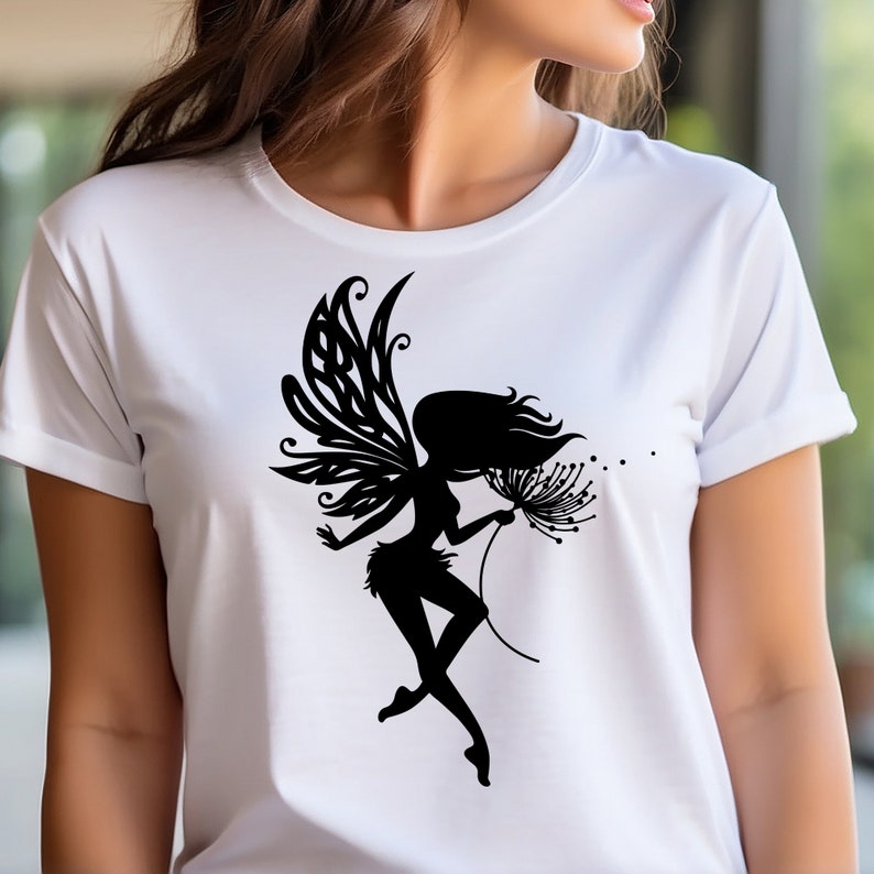 Paquete SVG de silueta de hadas, silueta de hadas svg, imágenes ...