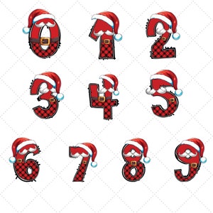 Christmas Alphabet Png Clipart Letters and Numbers 300dpi Transparent ...