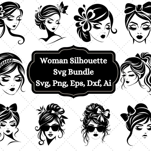 Woman Svg - Etsy