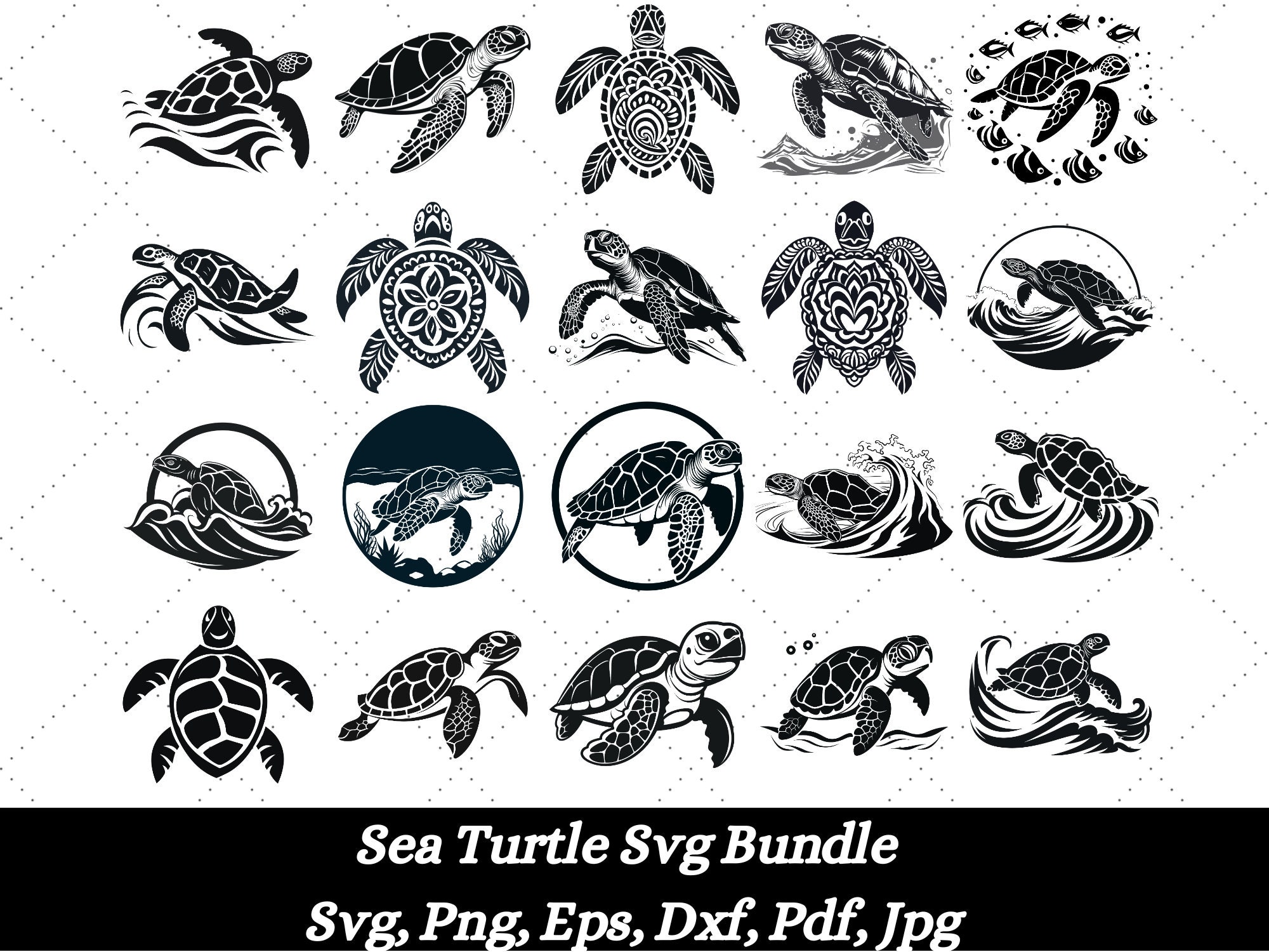 Sea Turtle Svg Bundle , Sea Turtle Svg, Sea Turtle Png, Tortoise Svg ...