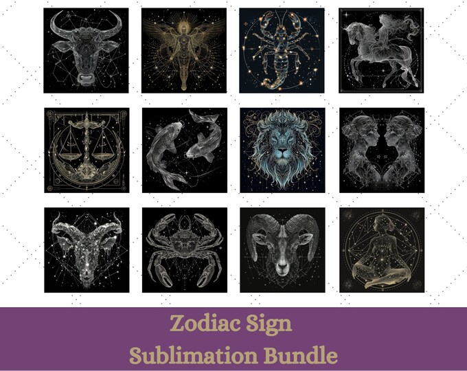 Zodiac Constellation SVG Clipart Set - Stars, Space, Image, Printable ...