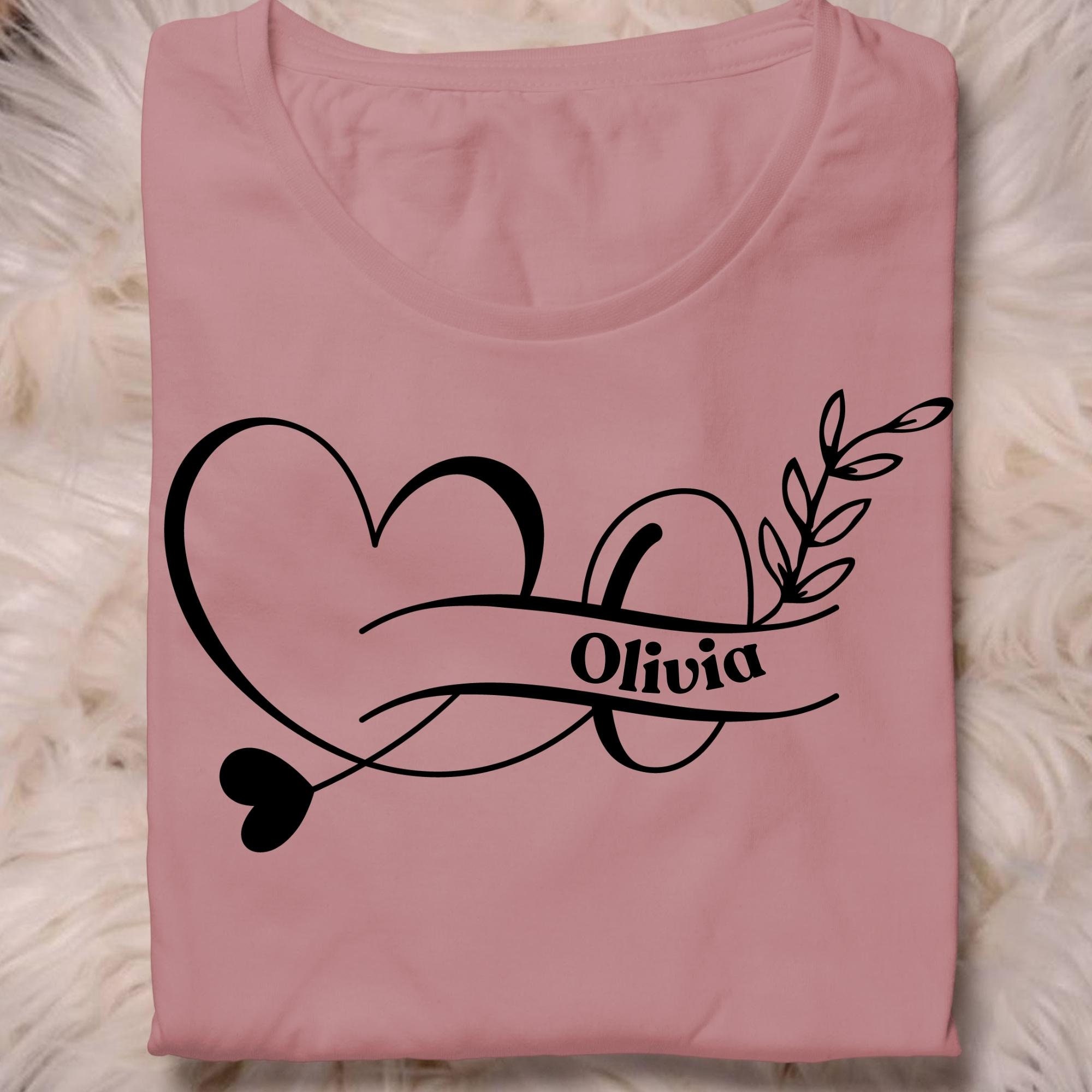 Split Heart Monogram Alphabet Svg Bundle, A to Z Heart Monogram, Heart ...