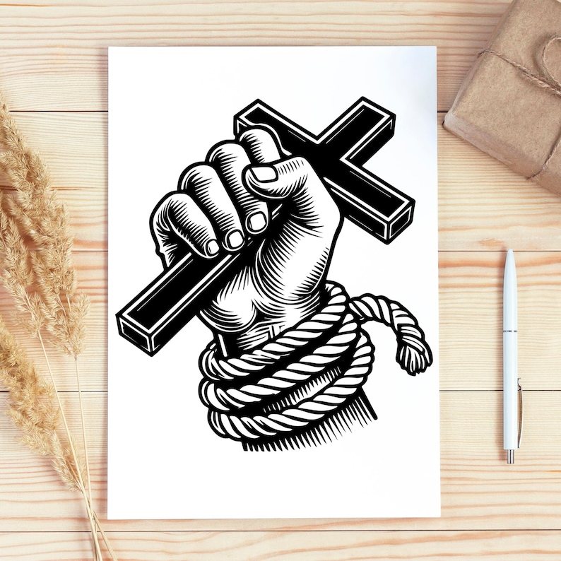 Manos en oración Svg Bundle, Cruz Svg, Diseño de manos en oración ...