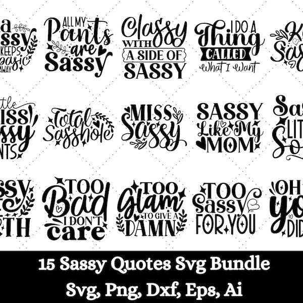 Sassy Quotes - Etsy