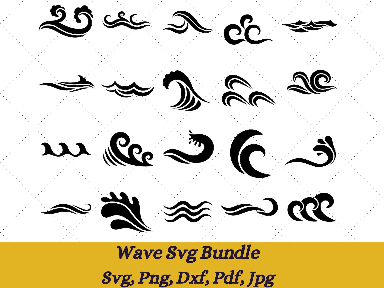 Wellensvg-Bundle, Wellen-Svg, Strand-Svg, Ozean-Svg, Wasser-Svg ...