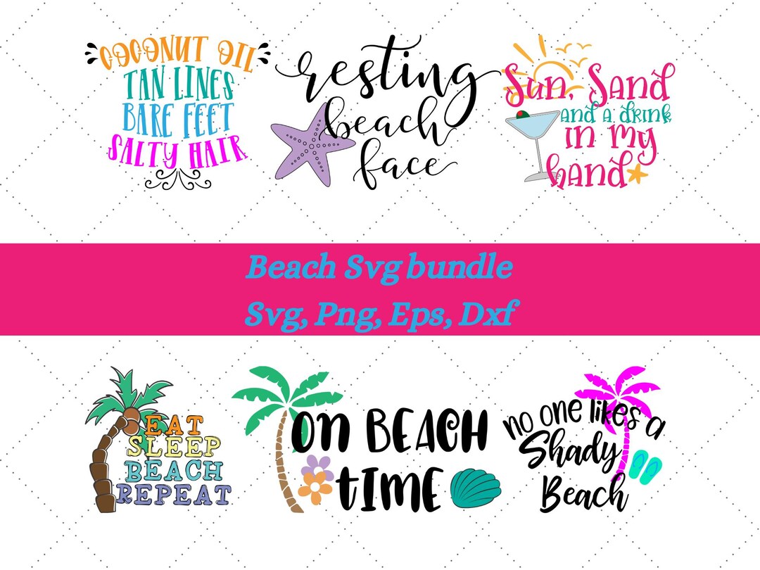 Beach Svg Bundle, Summer Beach Svg, Mele Kalikimaka Svg, Hawaii SVG ...