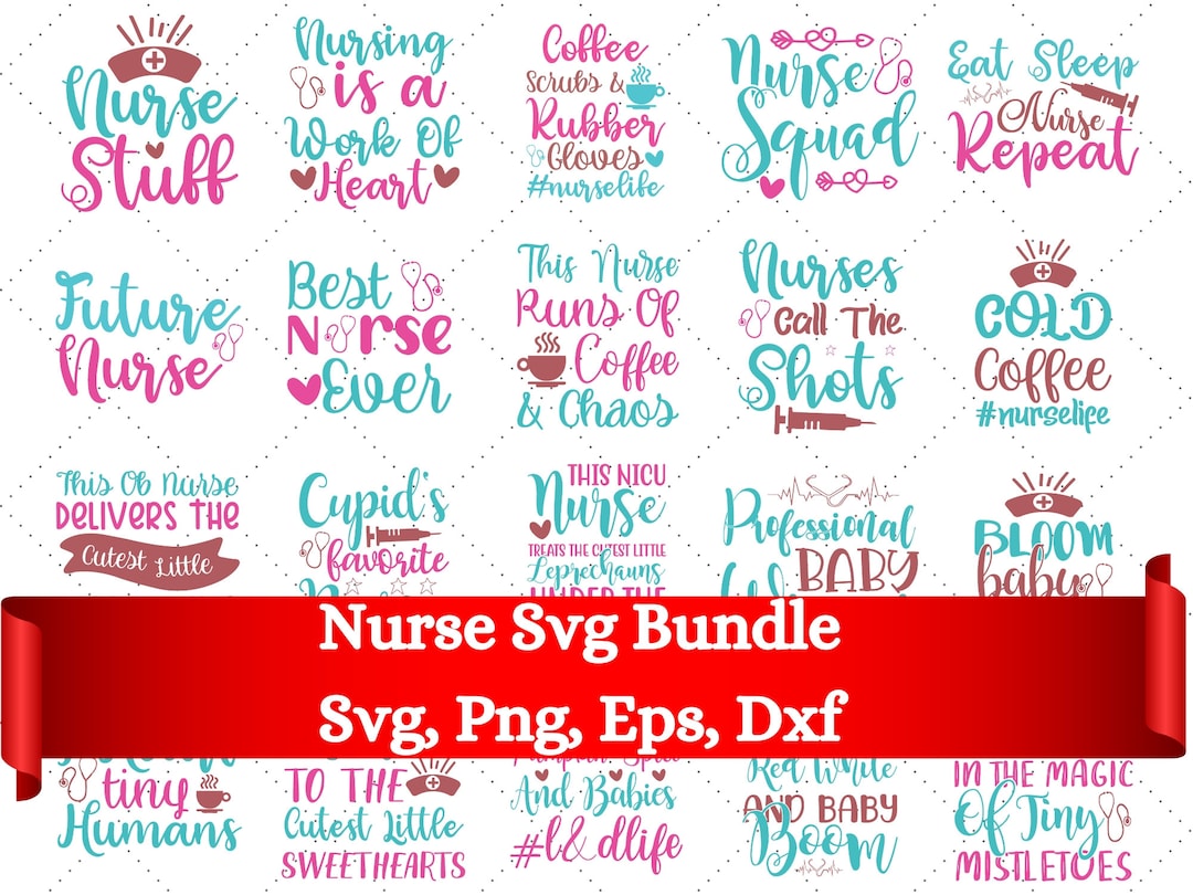 Nurse SVG Bundle, Nurse Quotes, Nurse Sayings, Nurse Clipart, Nurse ...