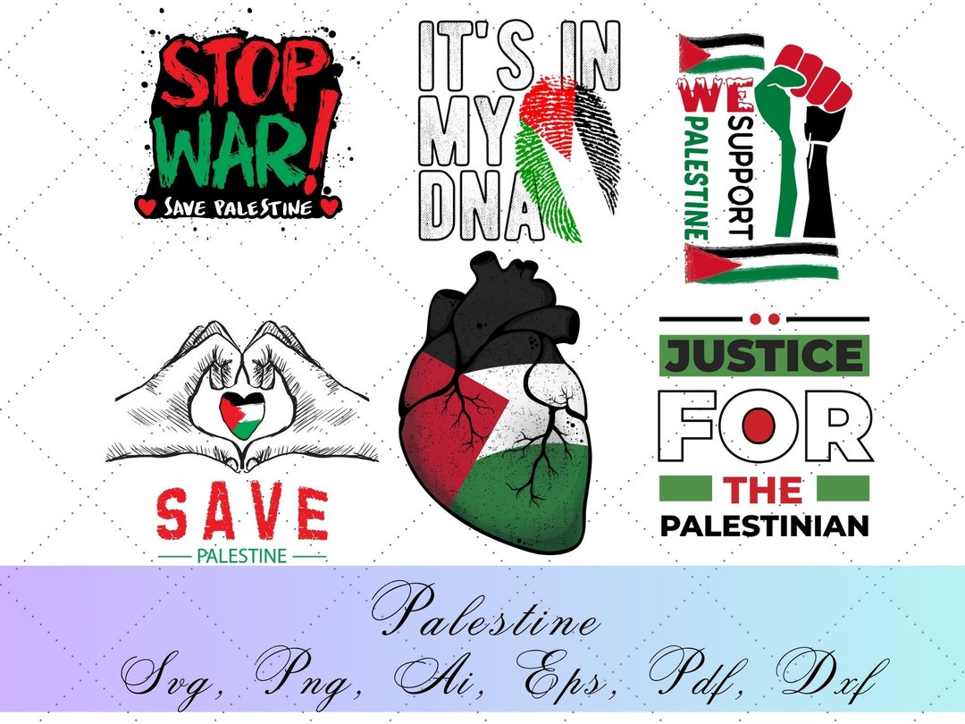 Free Palestine Svg Bundle, Free Palestine, Stand With Palestine ...