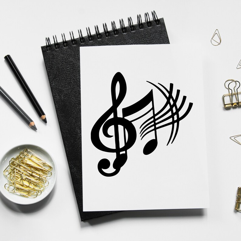 Music Notes SVG, Music Note SVG Bundle, Music Notes Clipart, Music ...