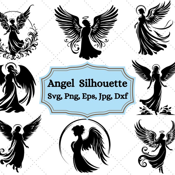 Angel Svg - Etsy