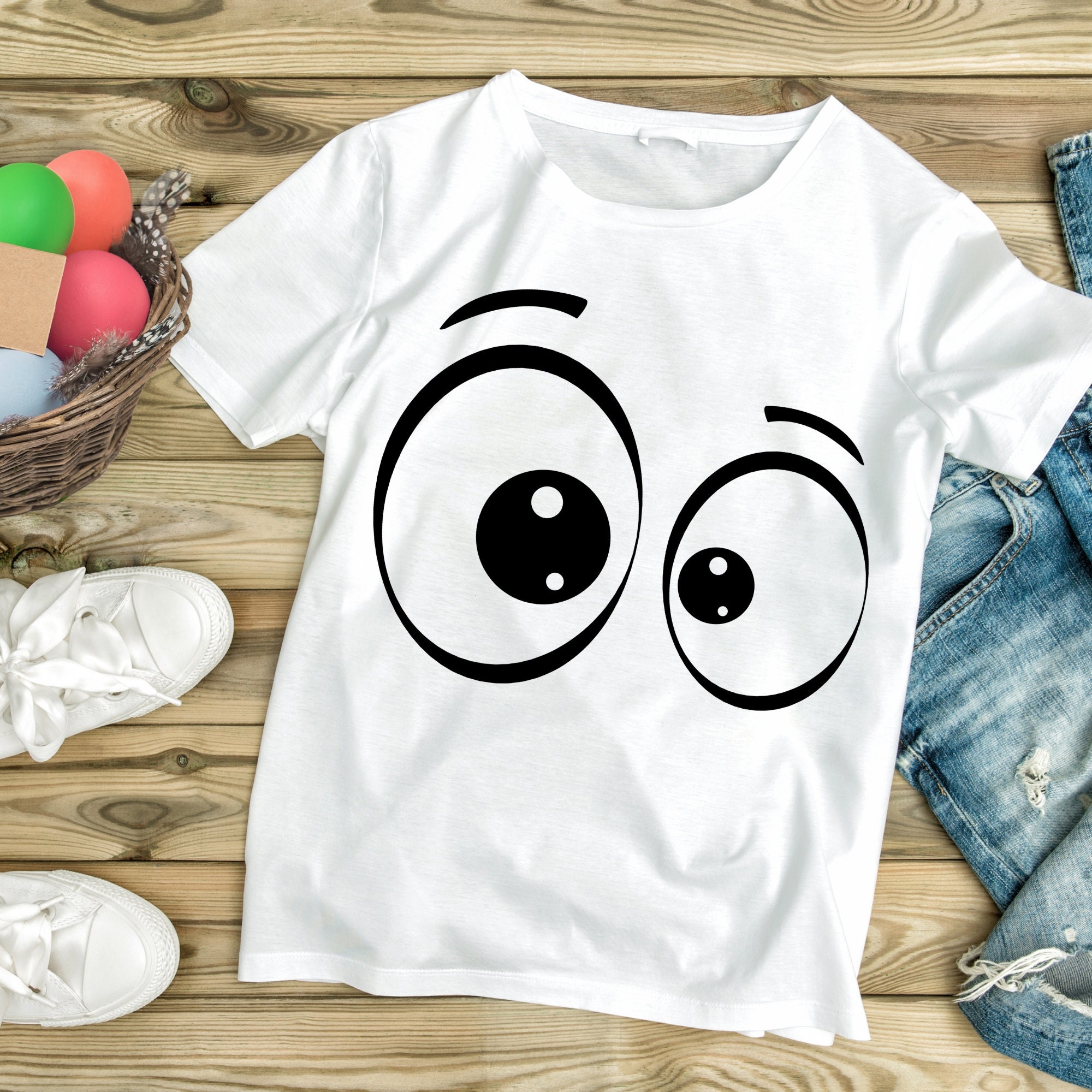 Cartoon Eyes SVG, Comic Book Eyes Svg Bundle, Googly Eyes, Out Line ...