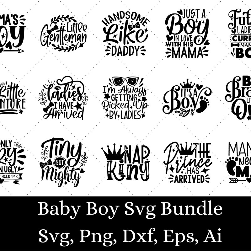 Baby Boy Svg - Etsy