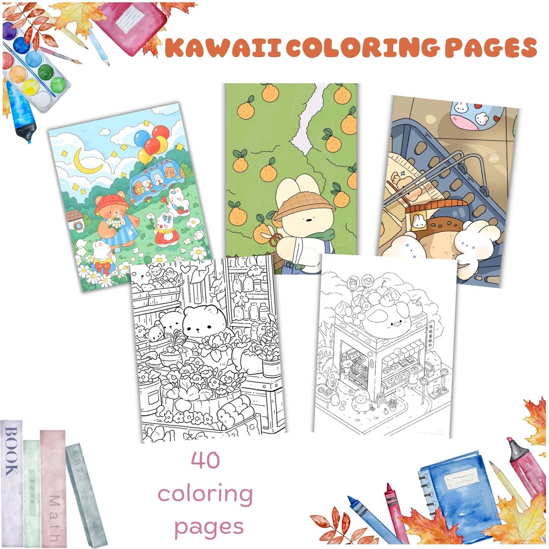 40 Cute Summer Coloring Pages, Kids, Adults, Download Now Grayscale ...