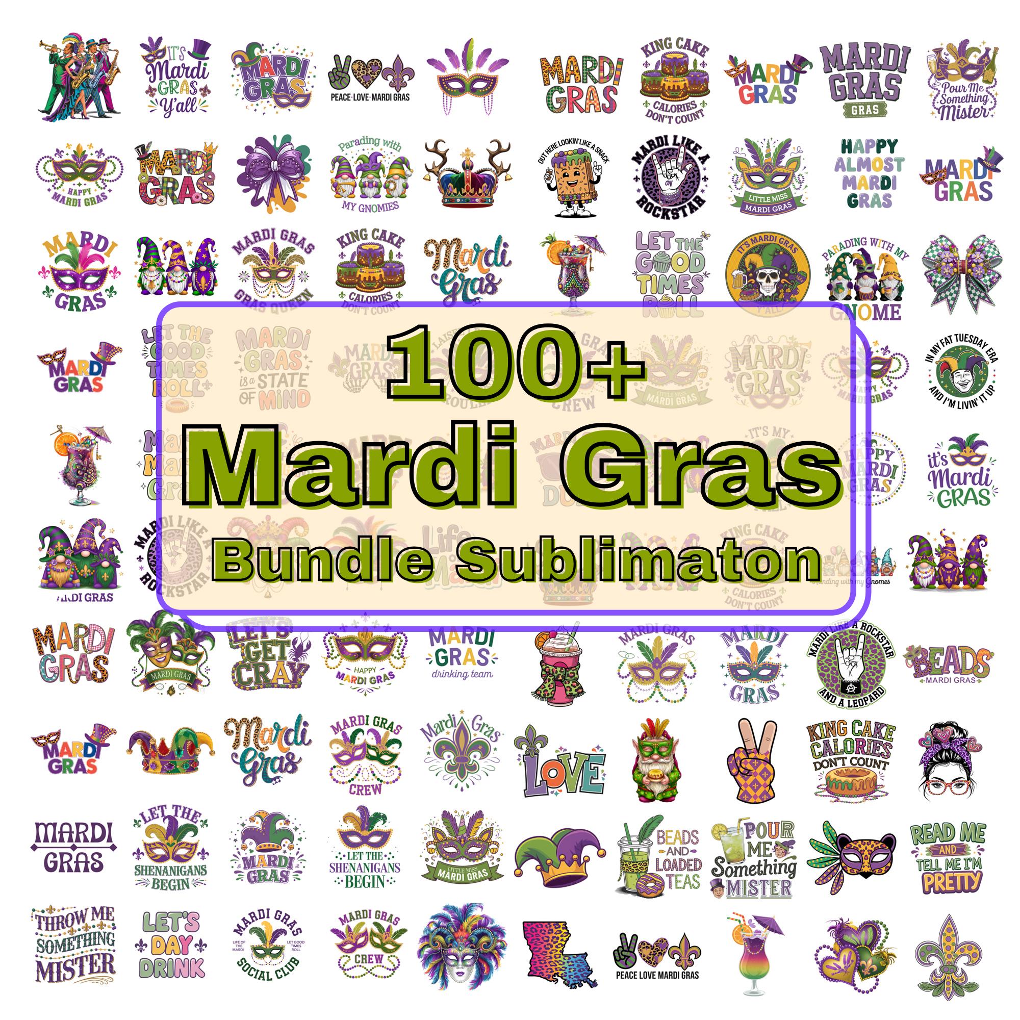 50 Mardi Gras Bundle PNG, Happy Mardi Gras Png, Mardi Gras Png Bundle ...