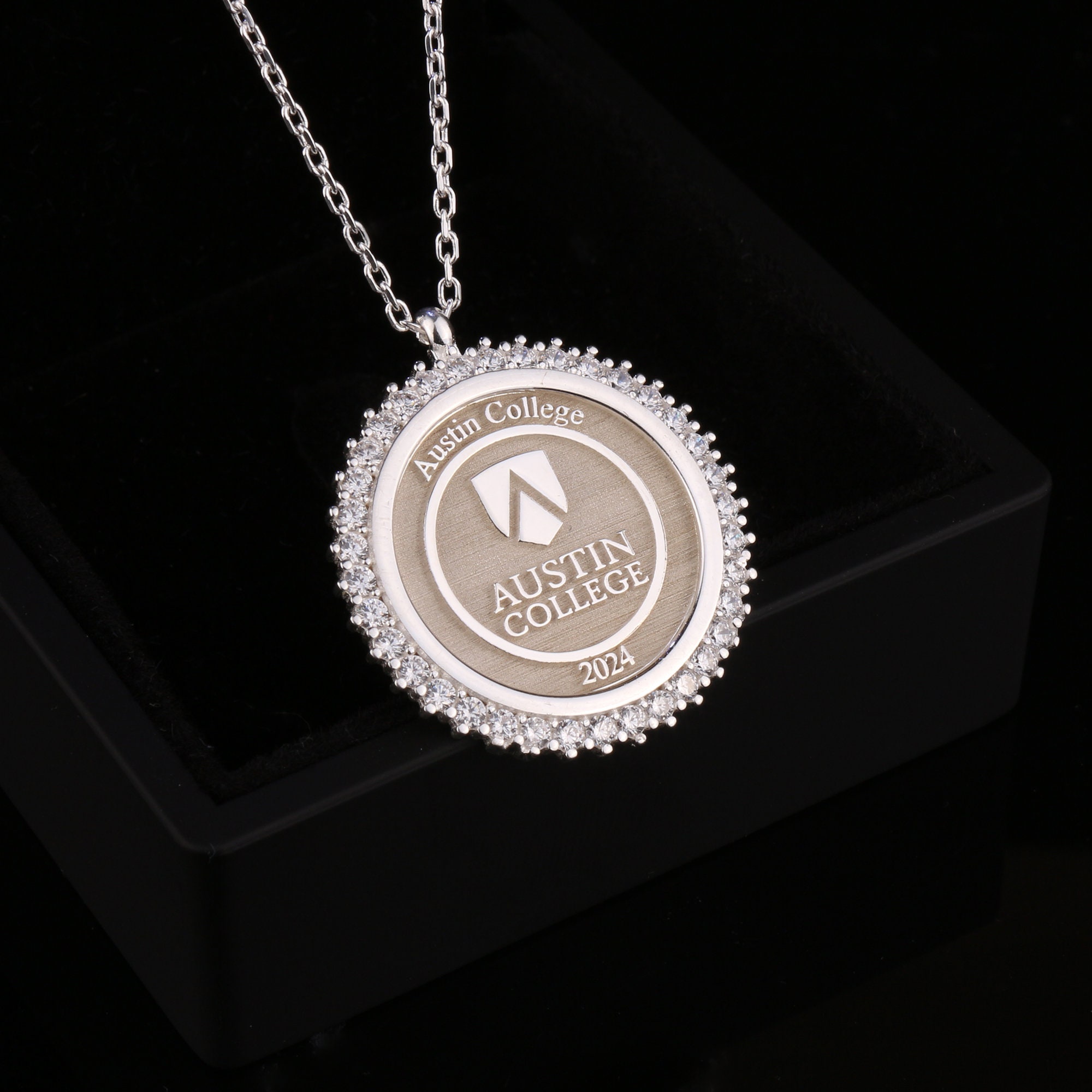 Graduation Necklace,engraved University Symbol,personalized 925k ...