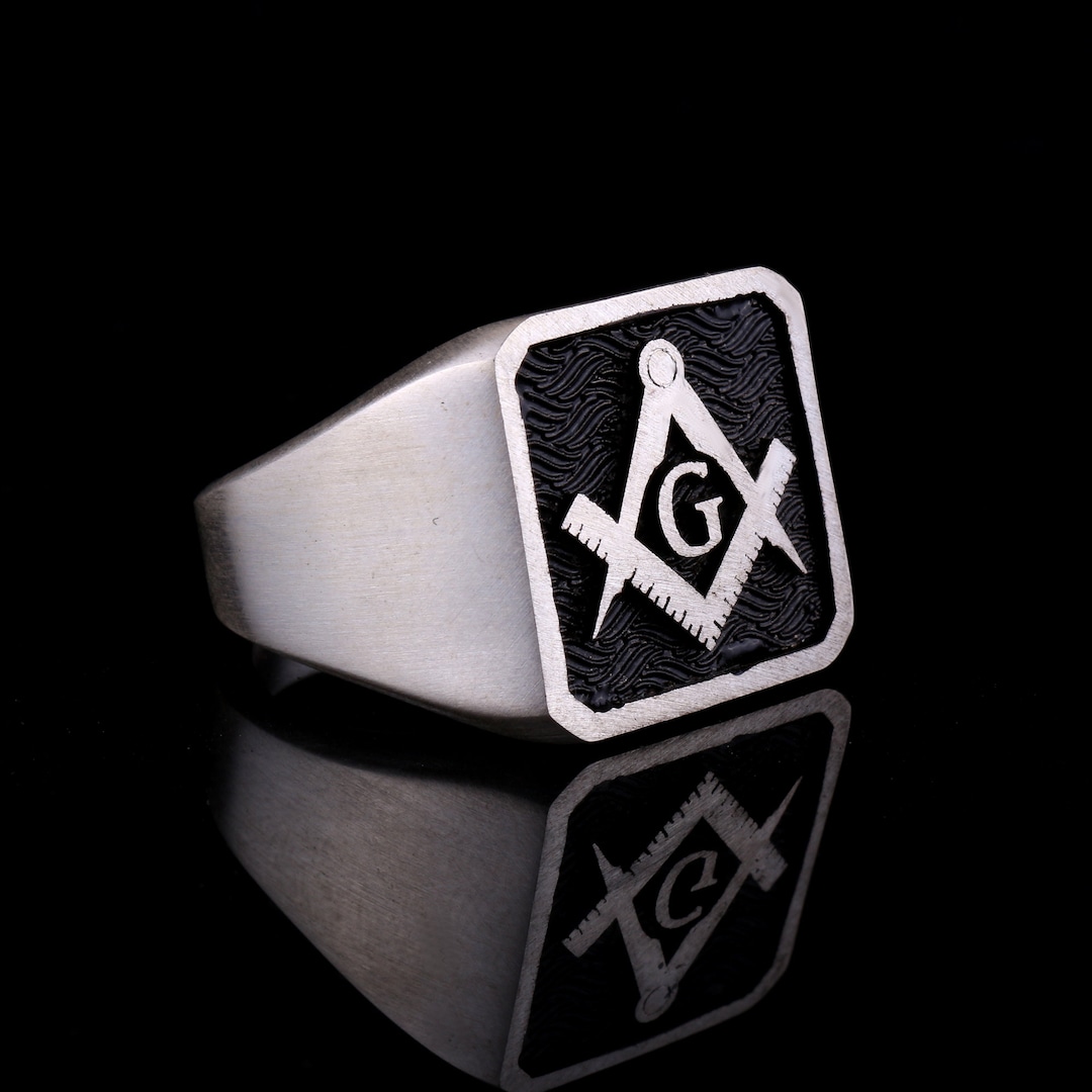 Freemason Gifts, Master Mason Ring, Freemason Signet Style, Masonic ...