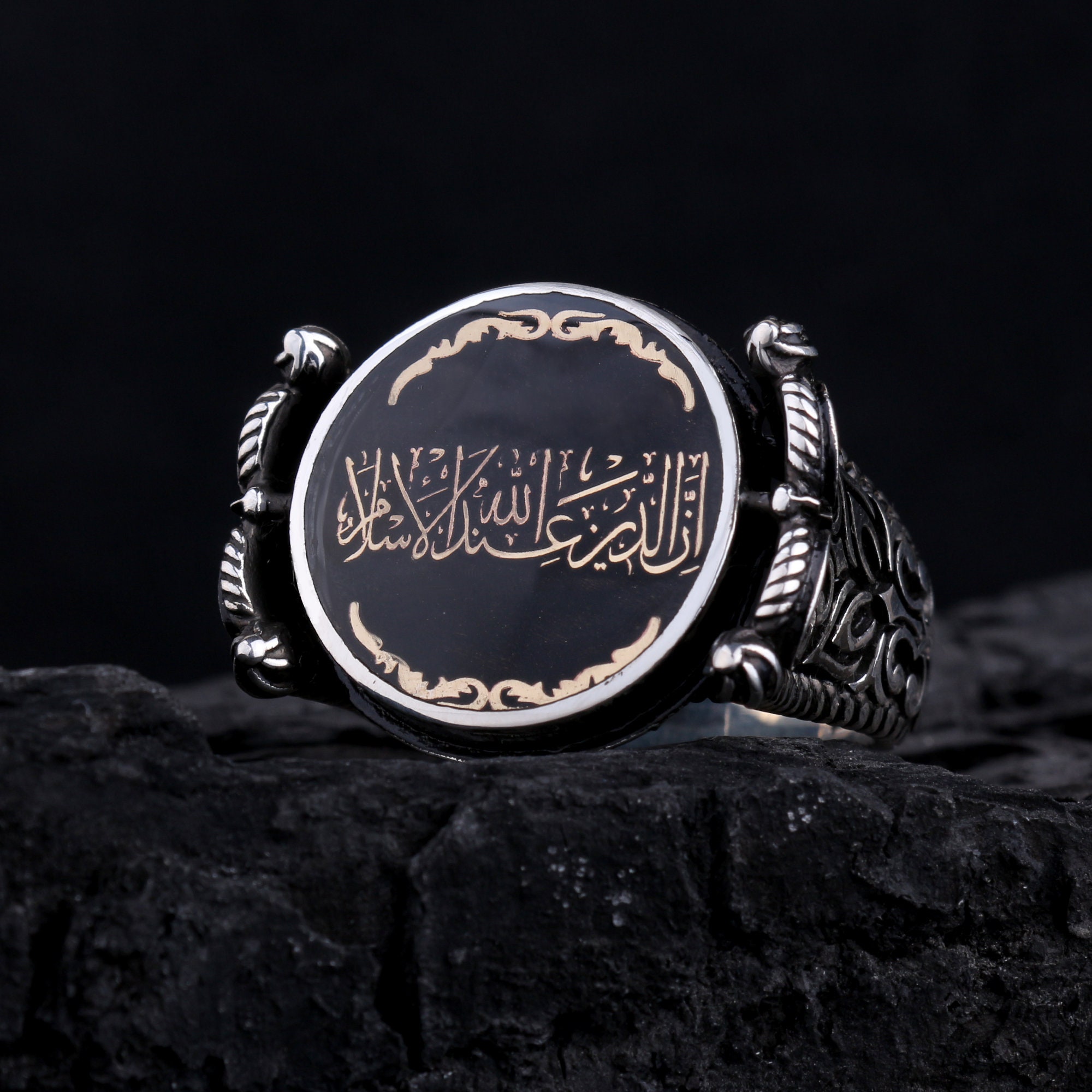 Men's Signet Ring, Personalized Ring, Signet Ring, Silver Men Ring, Personalized Gifts, Islamic ...