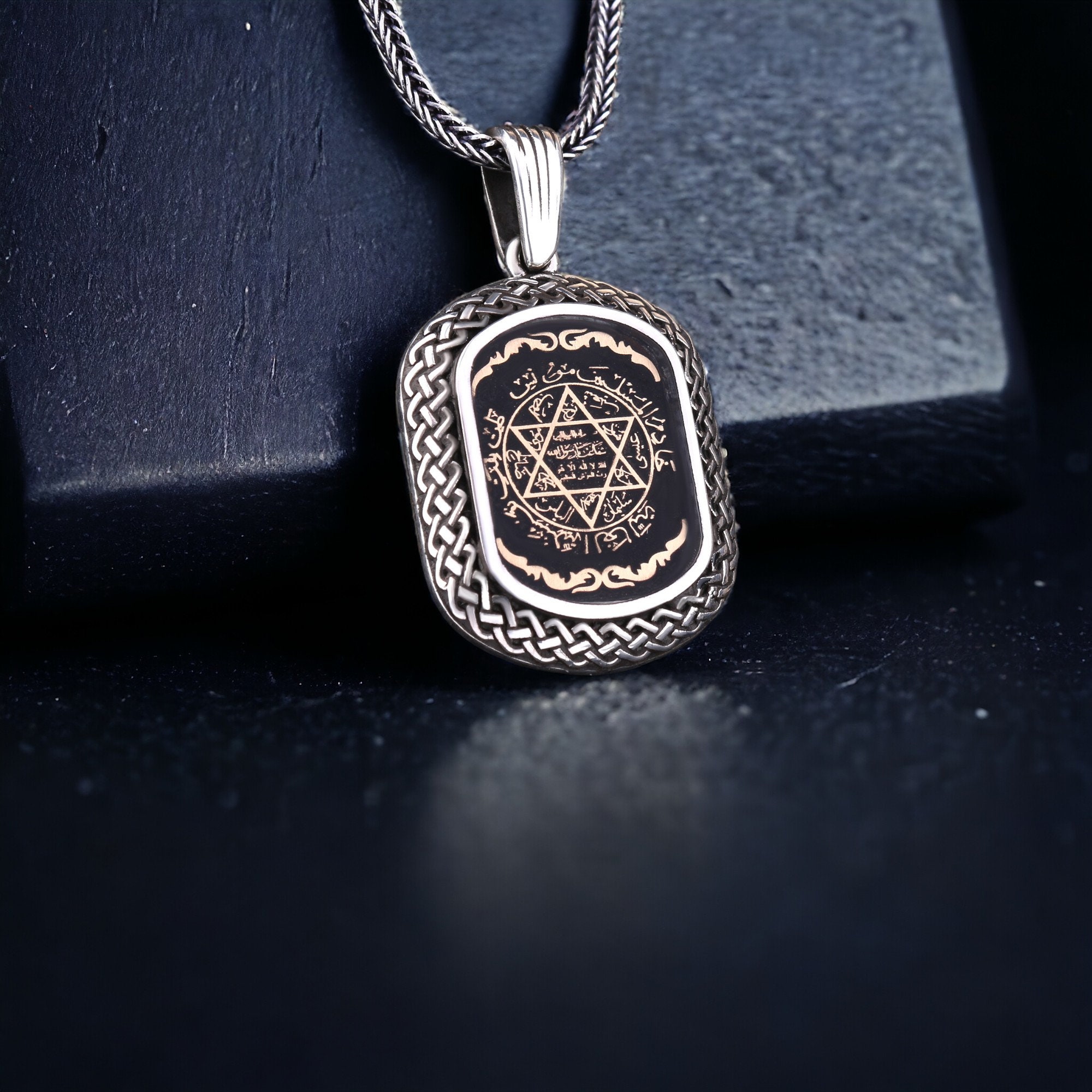 Seal of Solomon Necklace,customizable Necklace,solomon Seal Protection ...