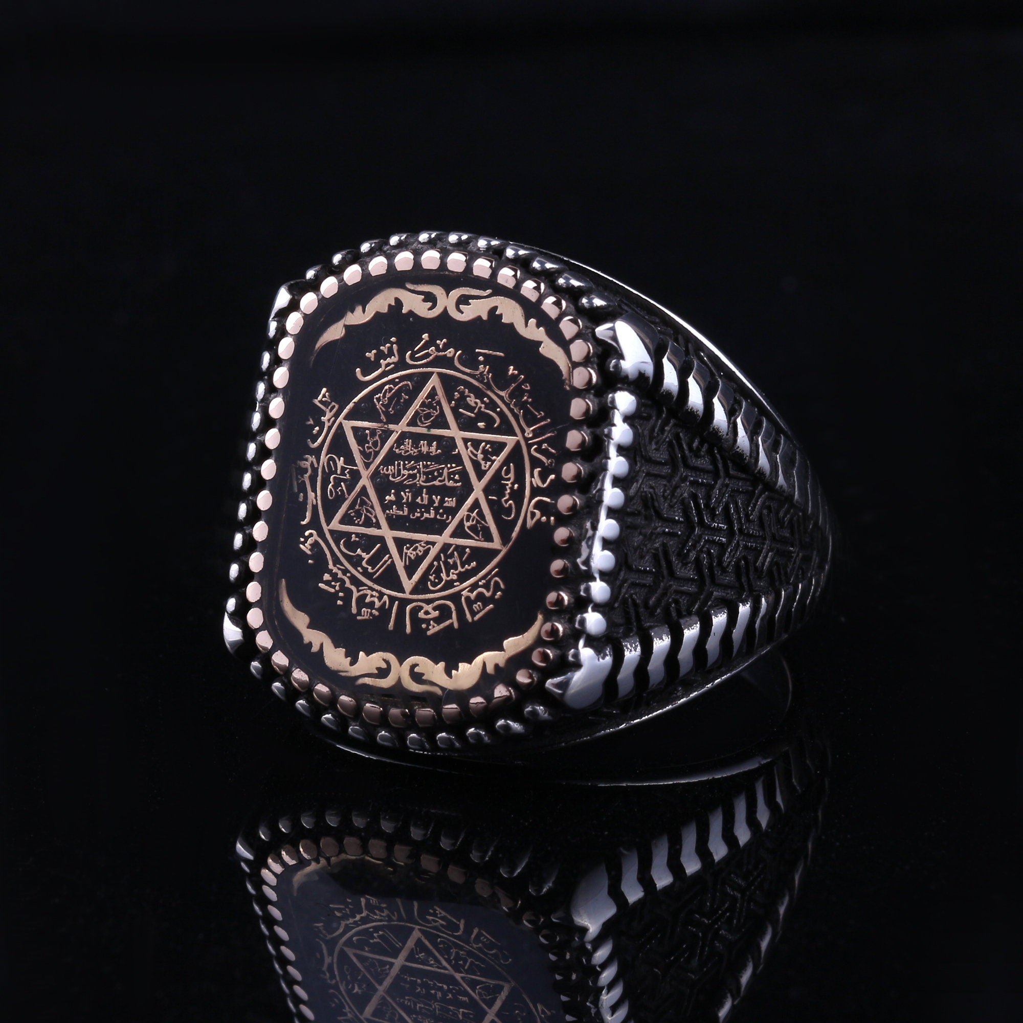 Ring of Solomon, King Solomon Seal, Seal of Solomon Silver Ring, Silver ...