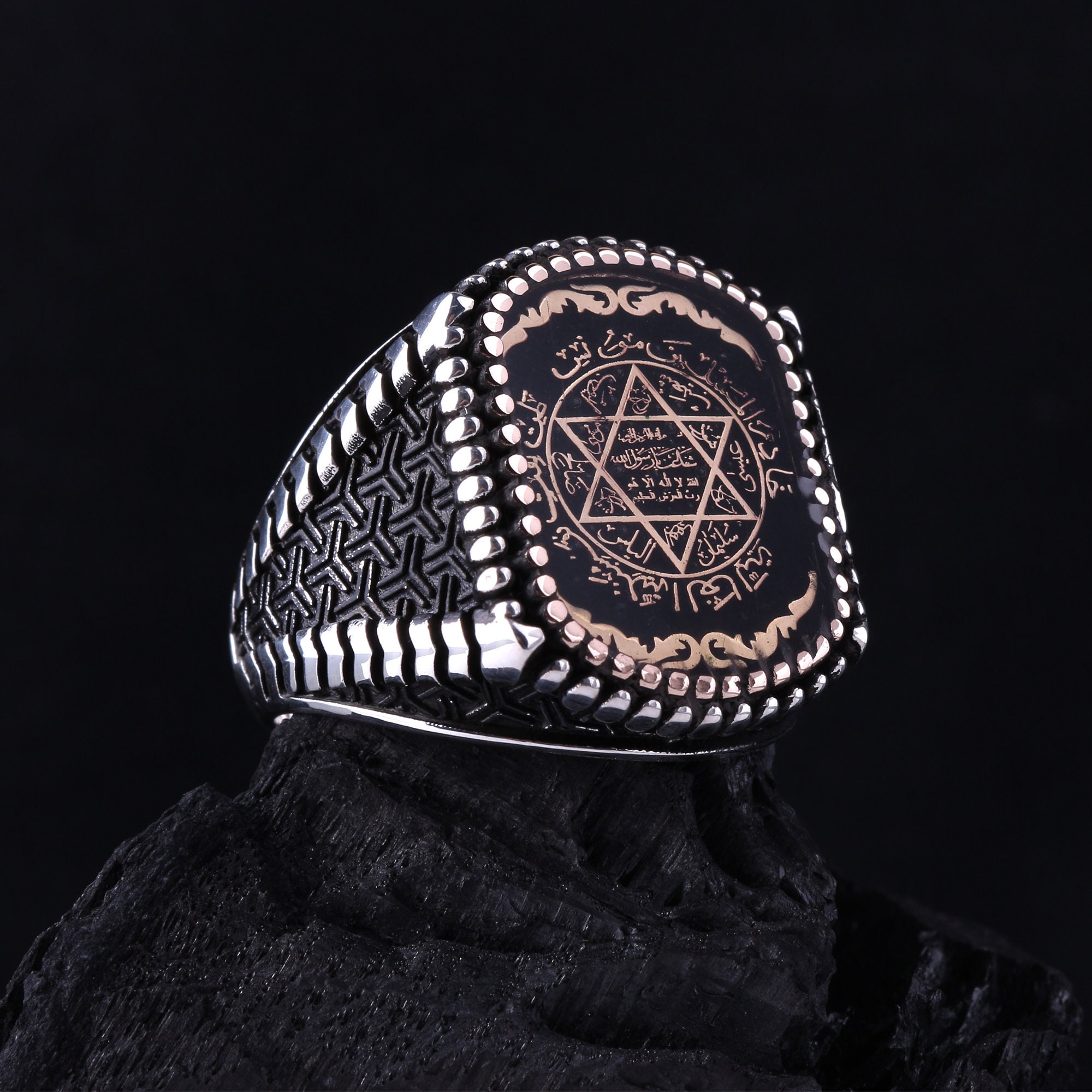 Ring of Solomon, King Solomon Seal, Seal of Solomon Silver Ring, Silver ...