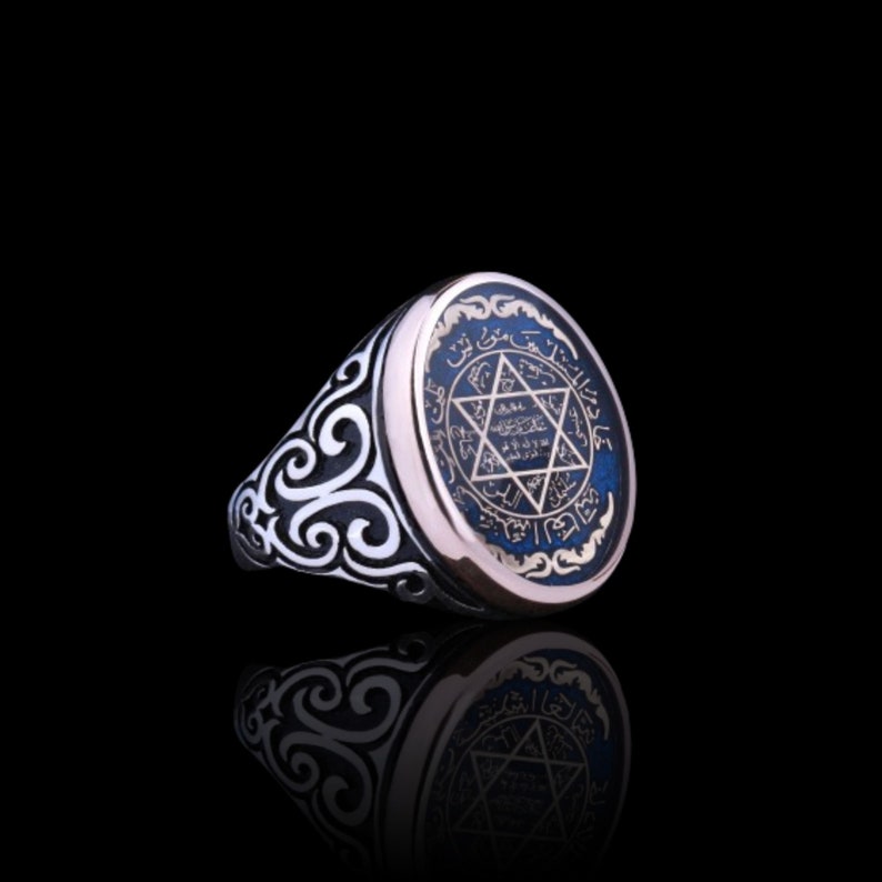 Secret Seal of Solomon Ring,handmade Seal of Solomon,islamic Gift Ring ...