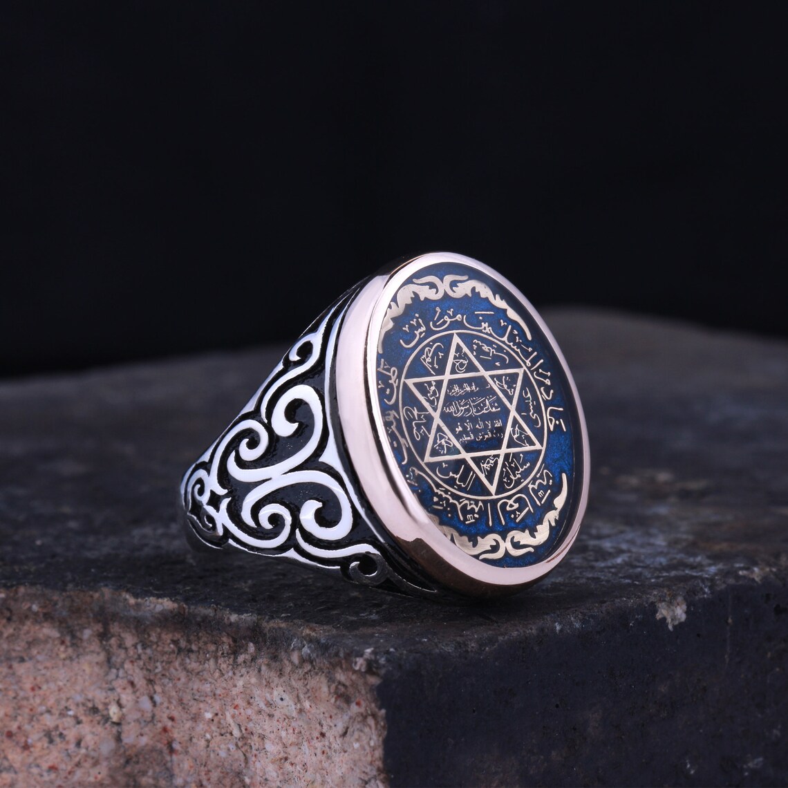 Secret Seal of Solomon Ring,handmade Seal of Solomon,islamic Gift Ring ...