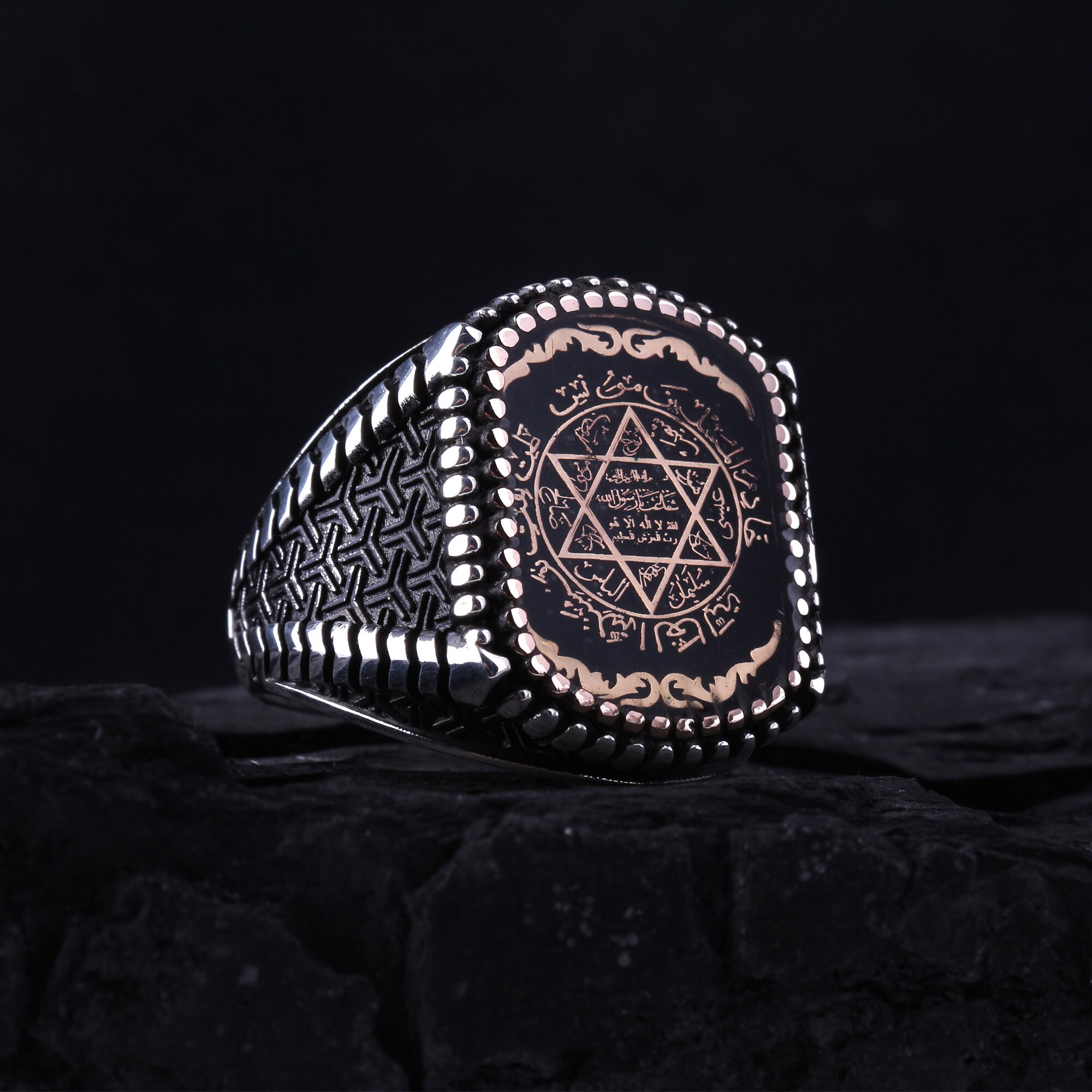 Ring of Solomon, King Solomon Seal, Seal of Solomon Silver Ring, Silver ...