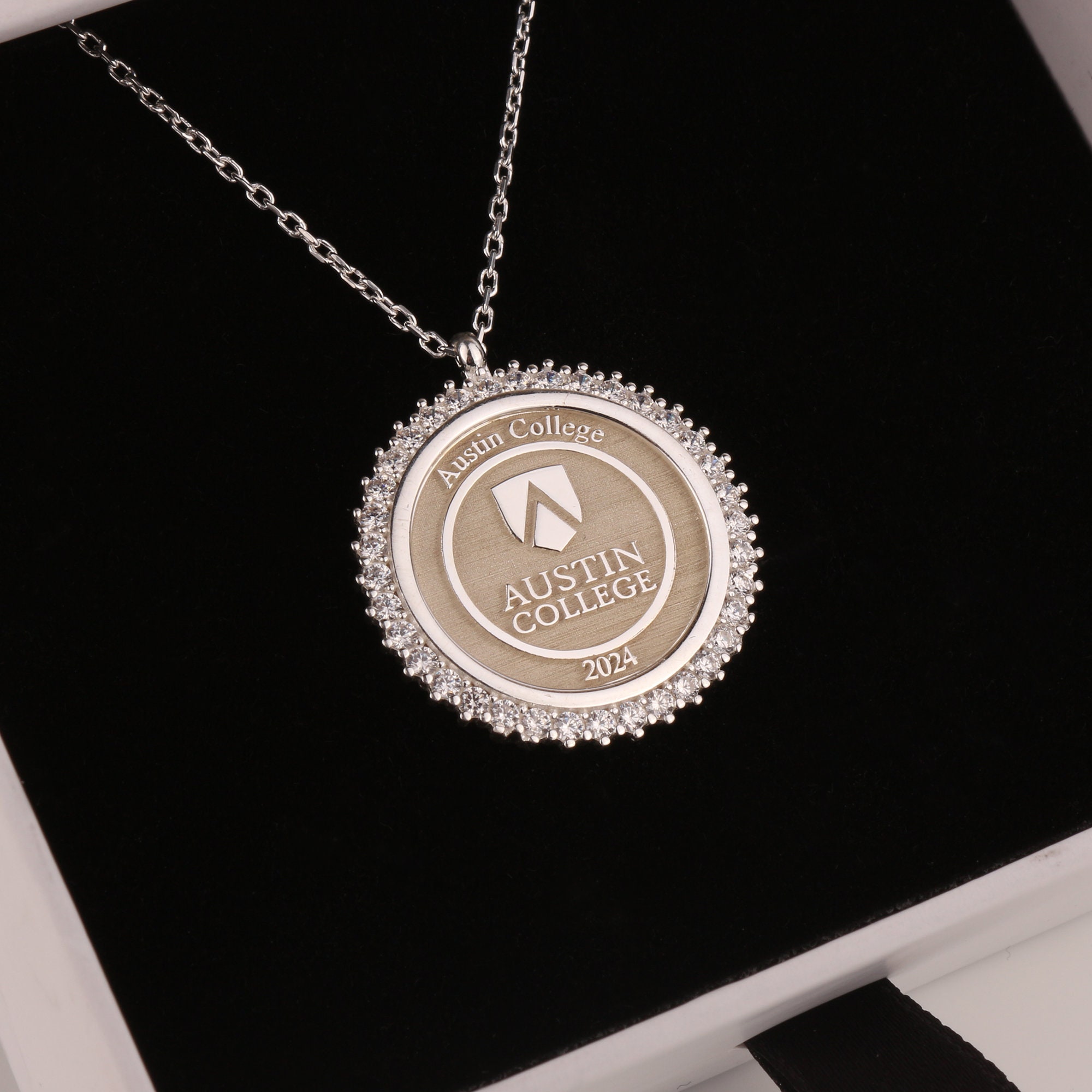 Graduation Necklace,engraved University Symbol,personalized 925k ...