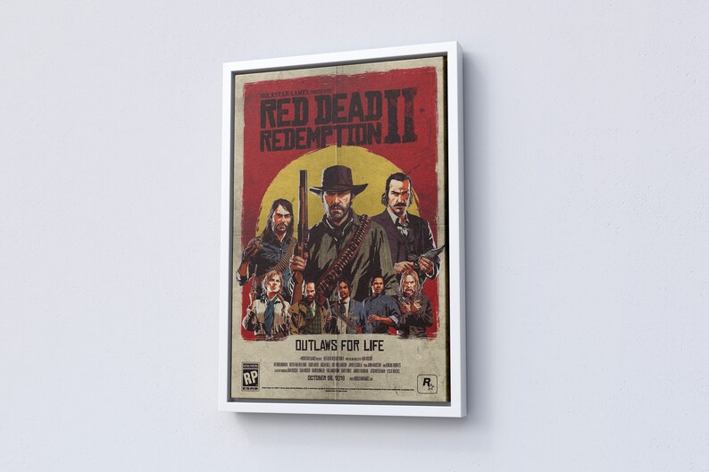 Red dead redmunition 2 Poster rotes rotes Tod Redemtion 2 Poster RDR ...