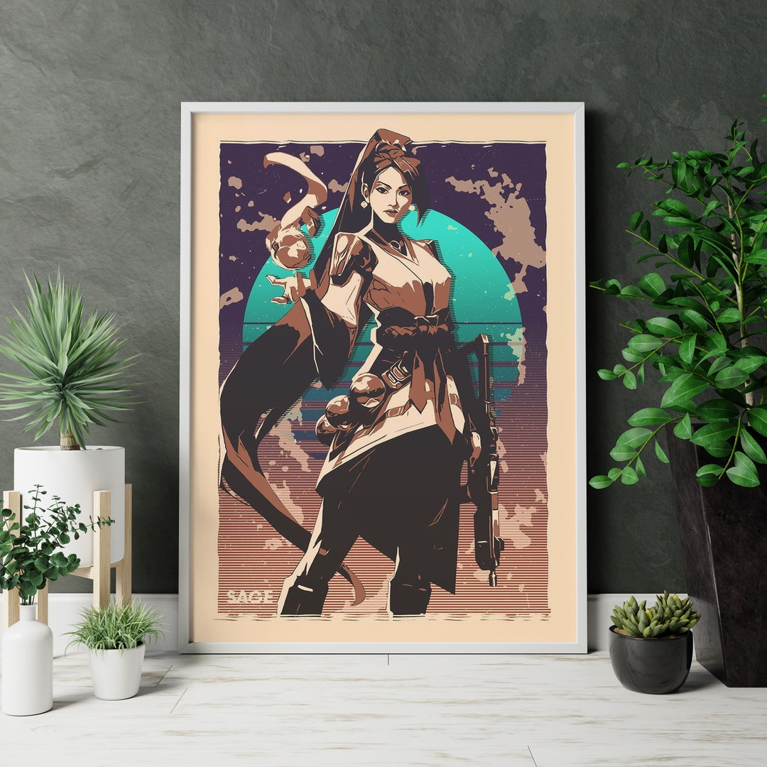 Valorant SAGE Poster Valorant Personalized Valorant Fade - Etsy