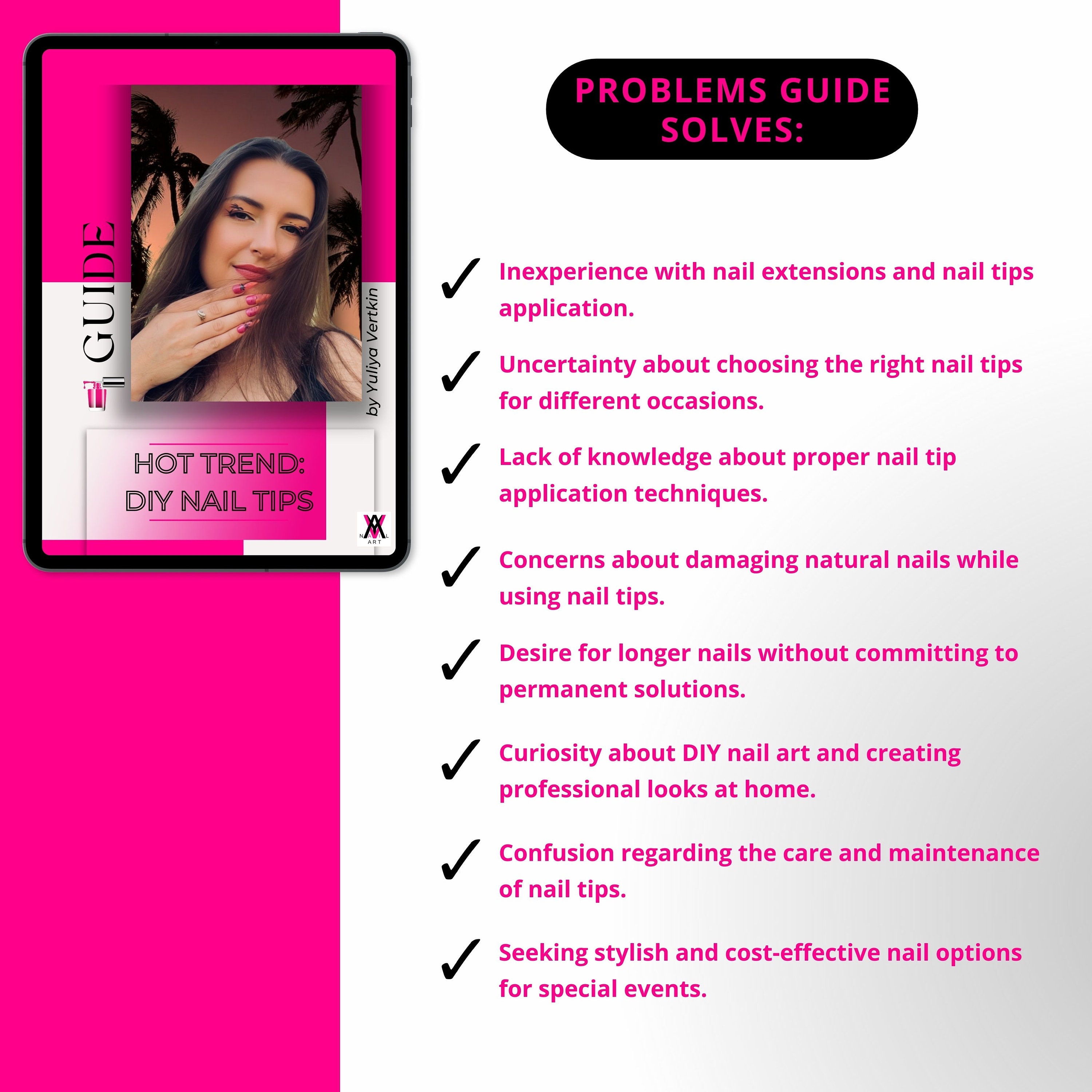 The Guide Hot Trend DIY Nail Tips Manual Nail Art Press - Etsy