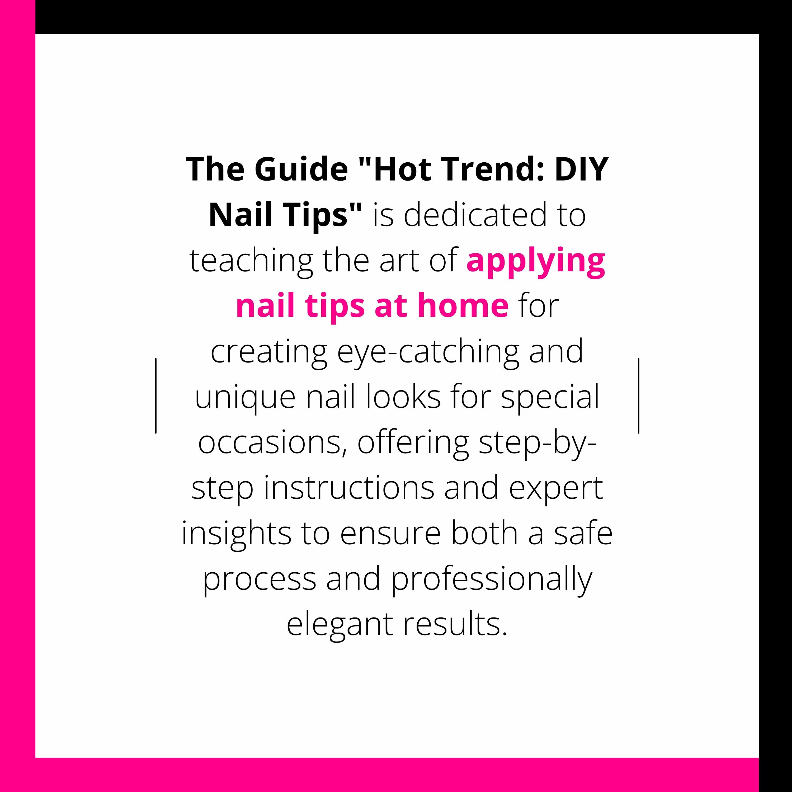 The Guide Hot Trend DIY Nail Tips Manual Nail Art Press - Etsy