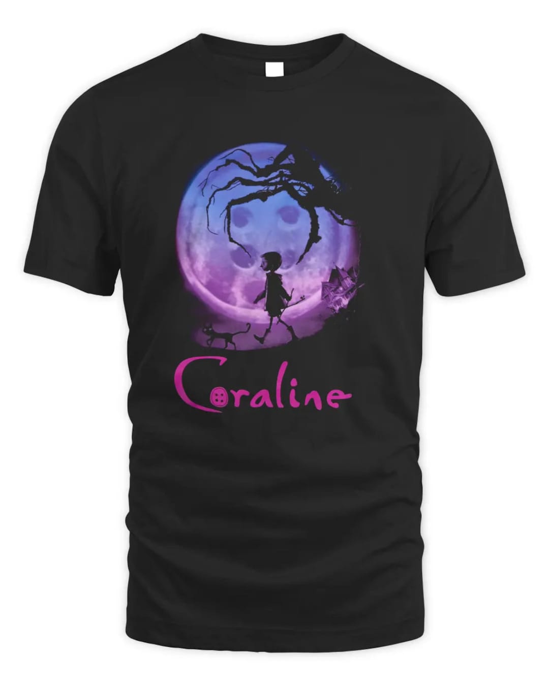 Coraline Merch Coraline Button Moon Jumbo Shirt Hoodie - Etsy