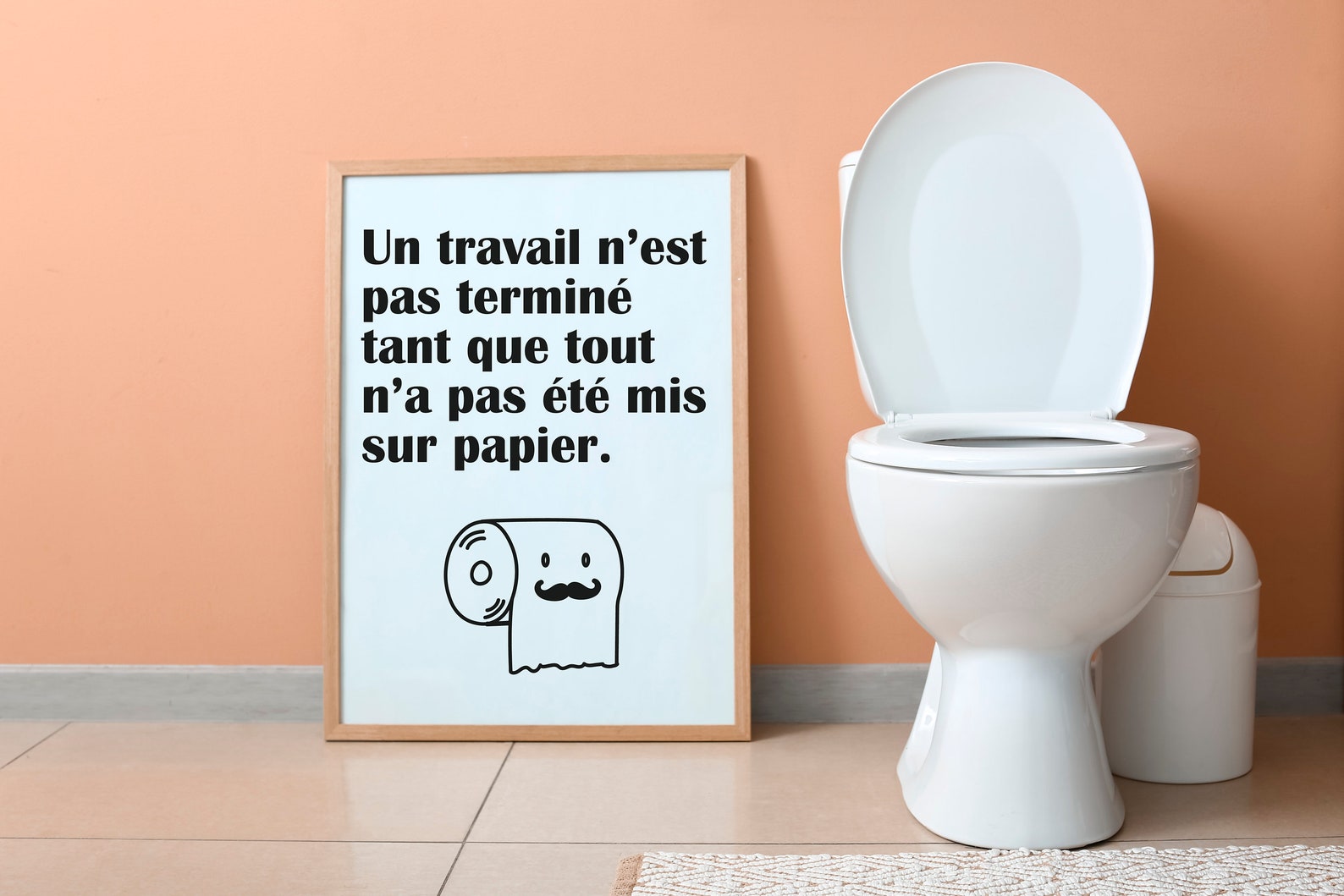 Affiche humour WC - affiche citation toilettes - fichier numérique A2 ...