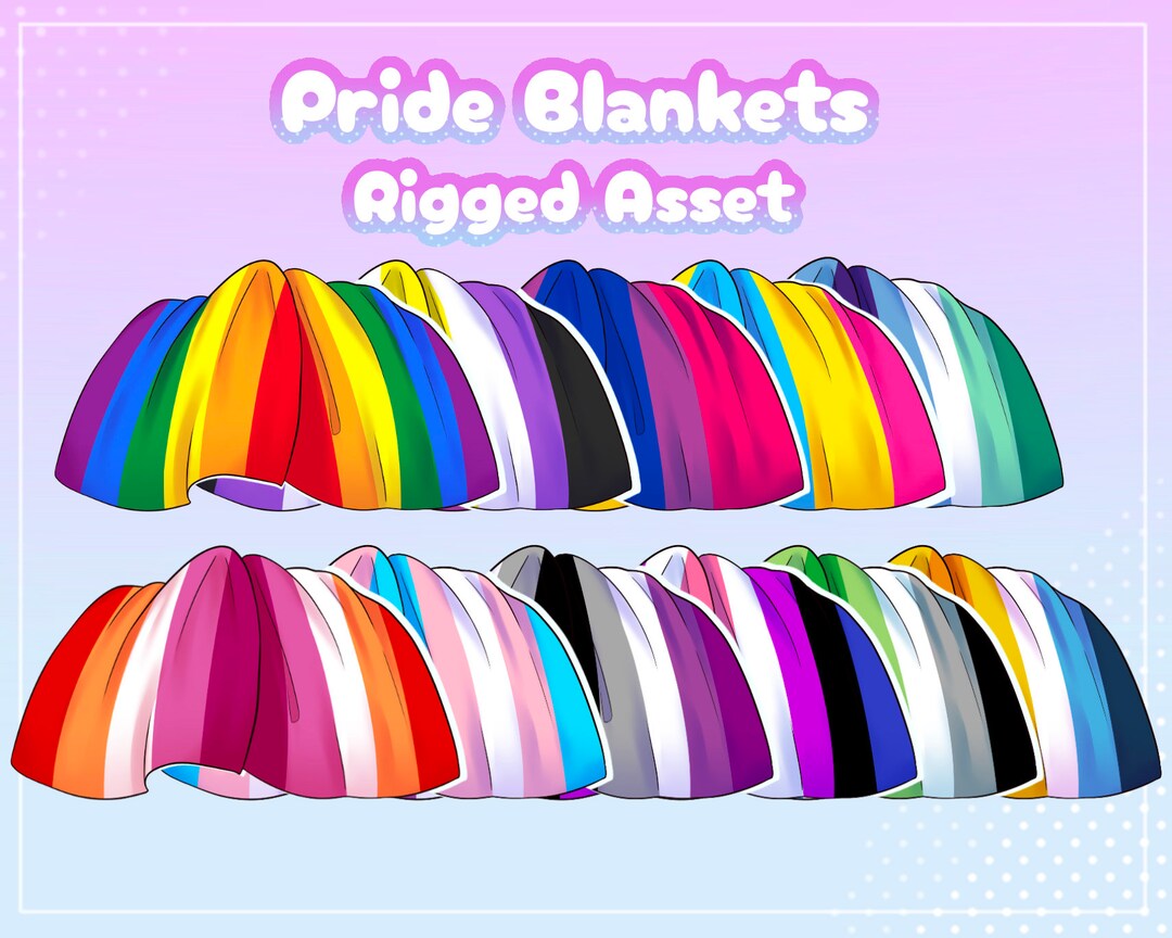 Vtuber Asset Fully Rigged Pride Blankets - Etsy