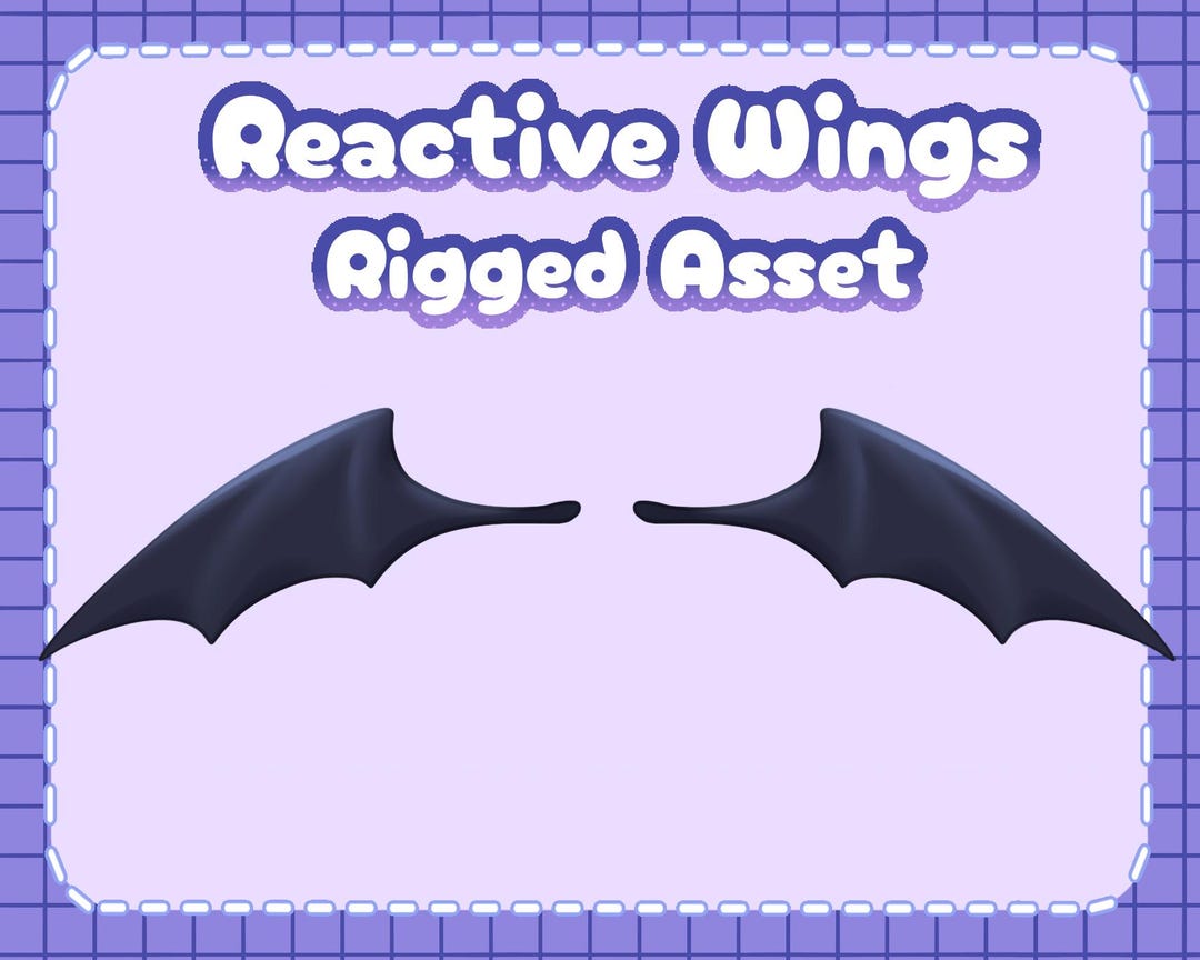 Vtuber Asset - Reactive Wings - Etsy