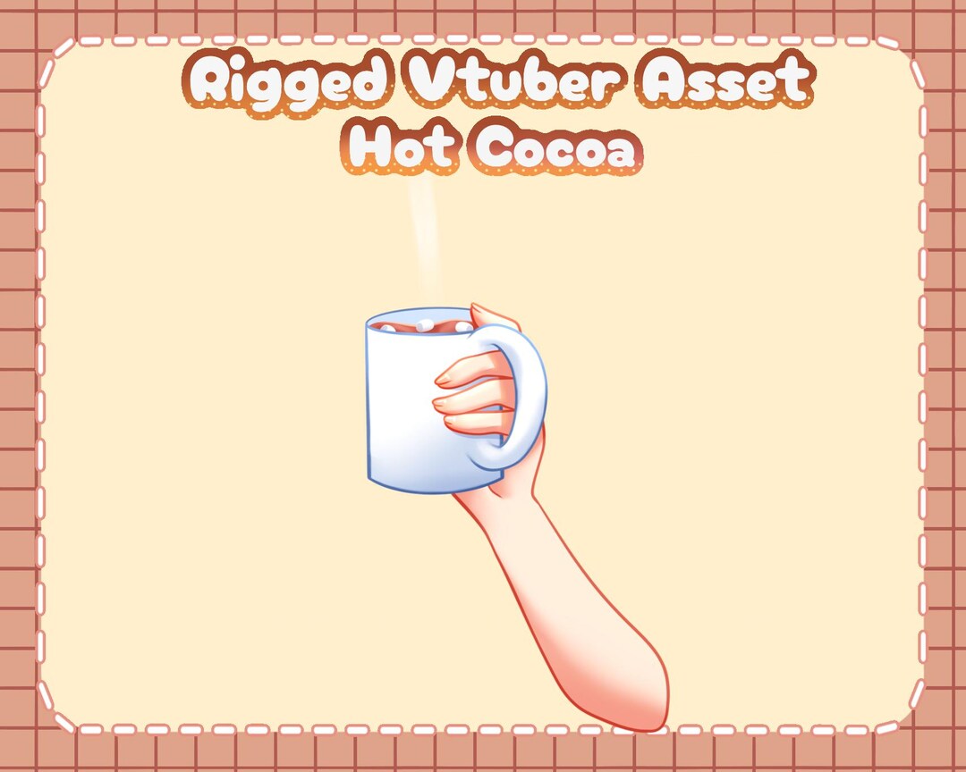 Vtuber Asset - Fully Rigged - Hot Cocoa - Etsy