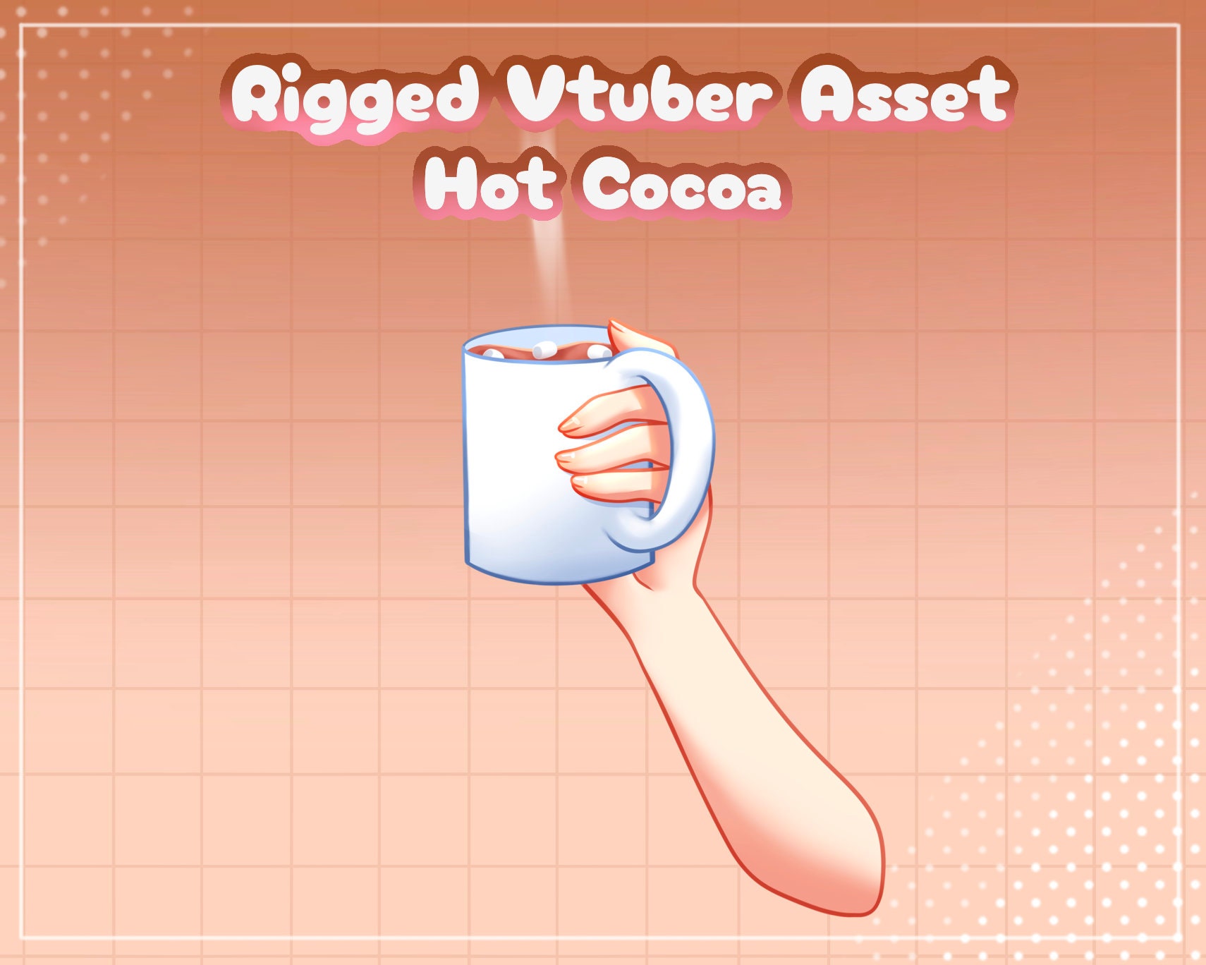 Vtuber Asset Fully Rigged Hot Cocoa - Etsy