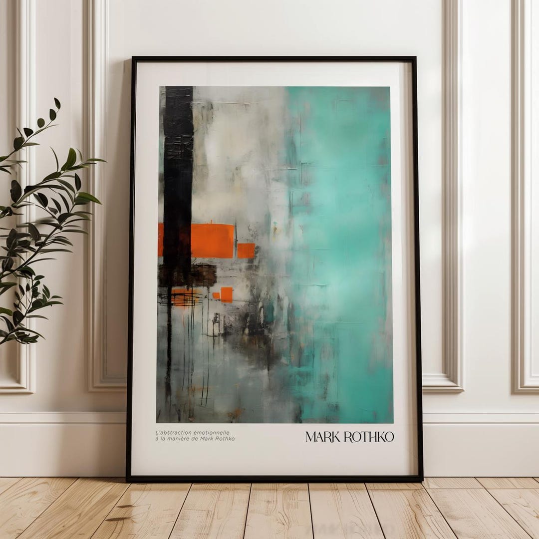 Mark Rothko Print Wall Art Framed, Minimalist Extra Large Wall Art ...