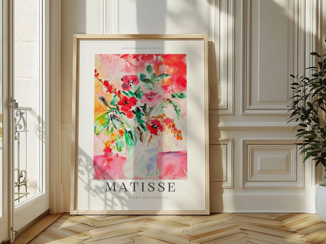 Matisse Print, Watercolor Paintings, Matisse Wall Art, Watercolor Art ...