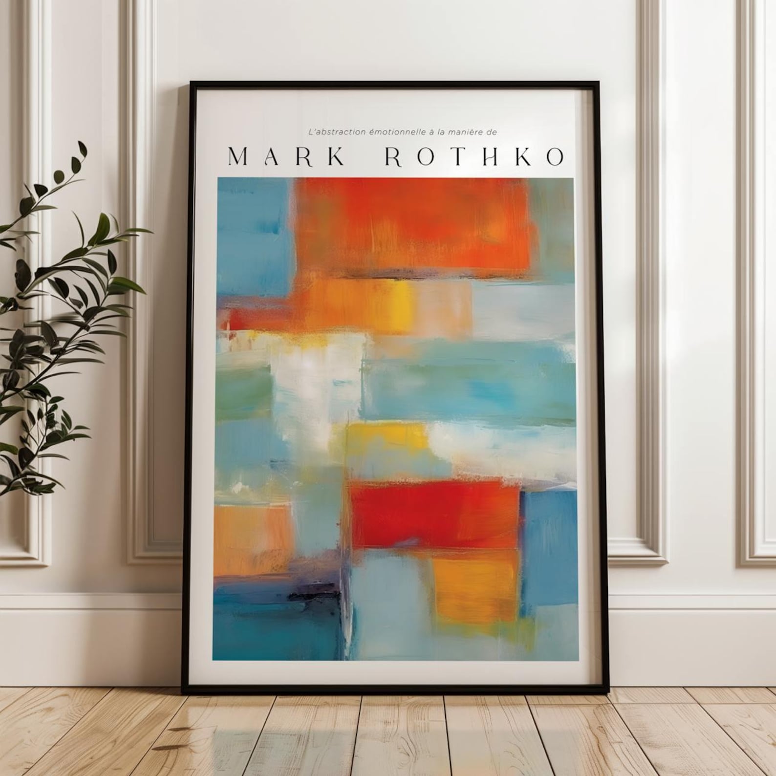 Mark Rothko Print Wall Art Framed, Minimalist Extra Large Wall Art ...
