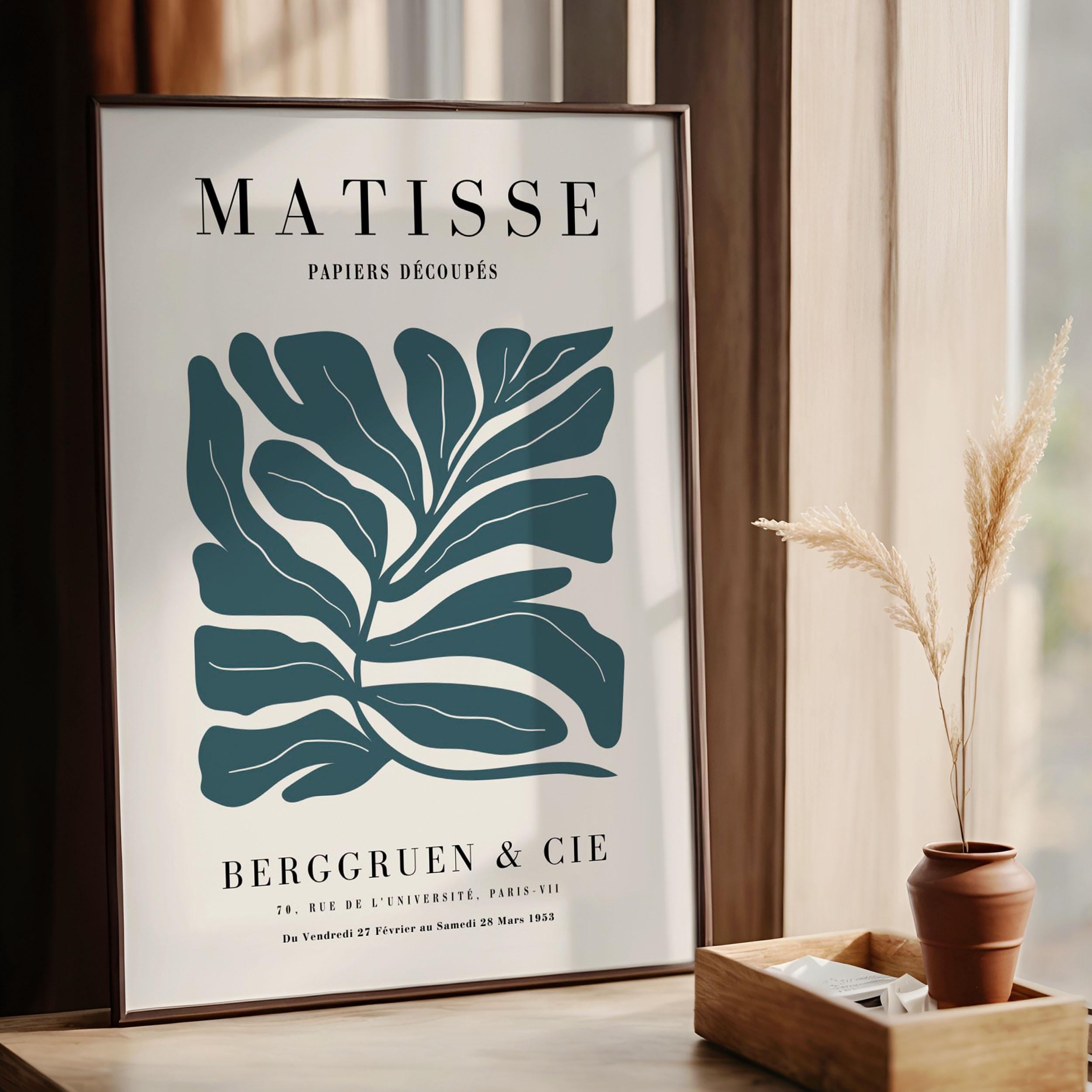 Matisse Print Framed, Abstract Wall Art Poster, Modern Art, Boho Large ...