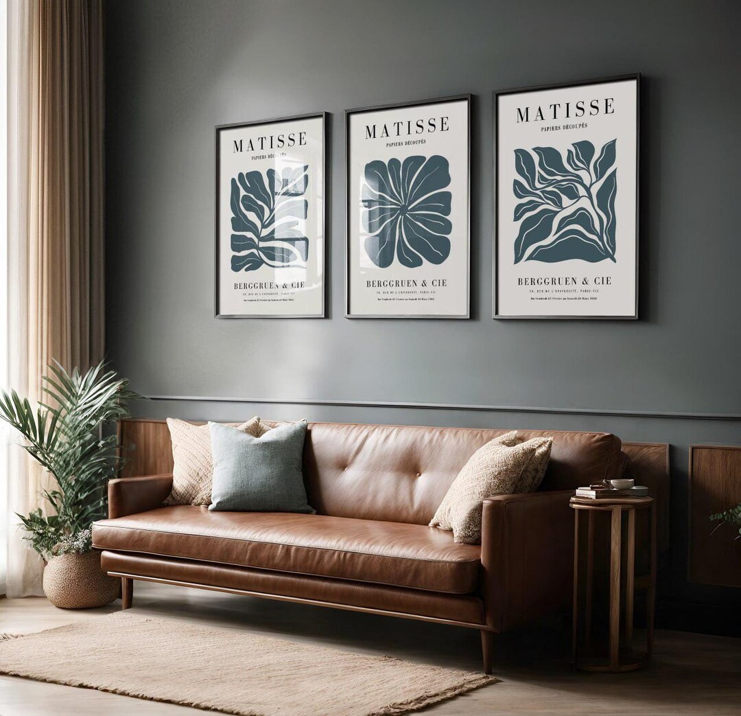 Matisse Print Framed Set 3, Abstract Wall Art Poster, Modern Art, Boho ...