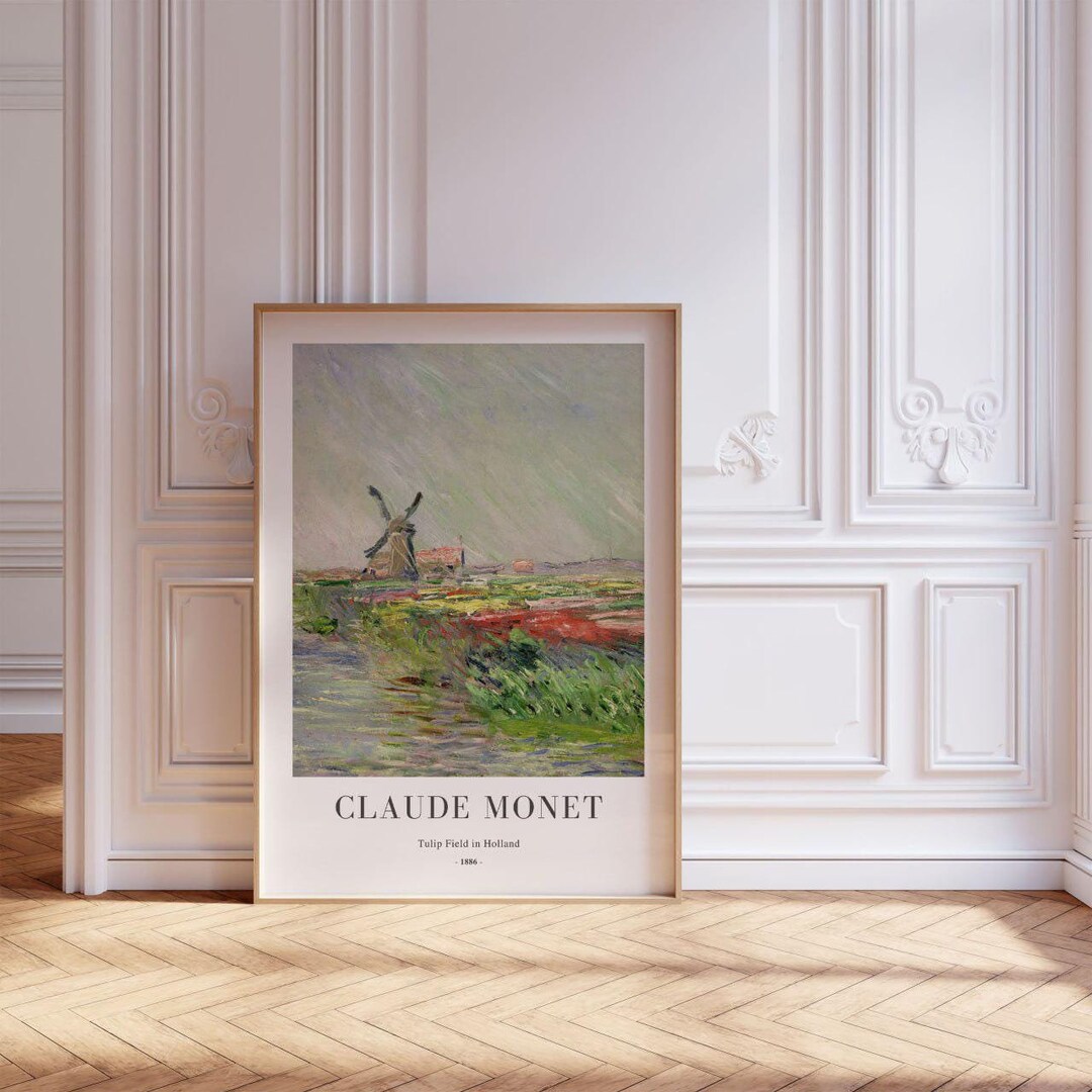 Claude Monet Print, Vintage Mountain Wall Art Framed, Landscape Print ...