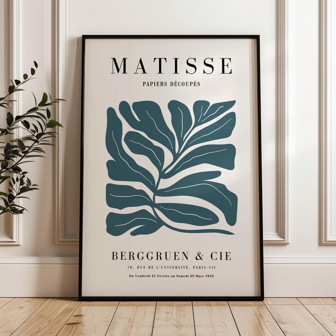 Matisse Print Framed, Abstract Wall Art Poster, Modern Art, Boho Large ...