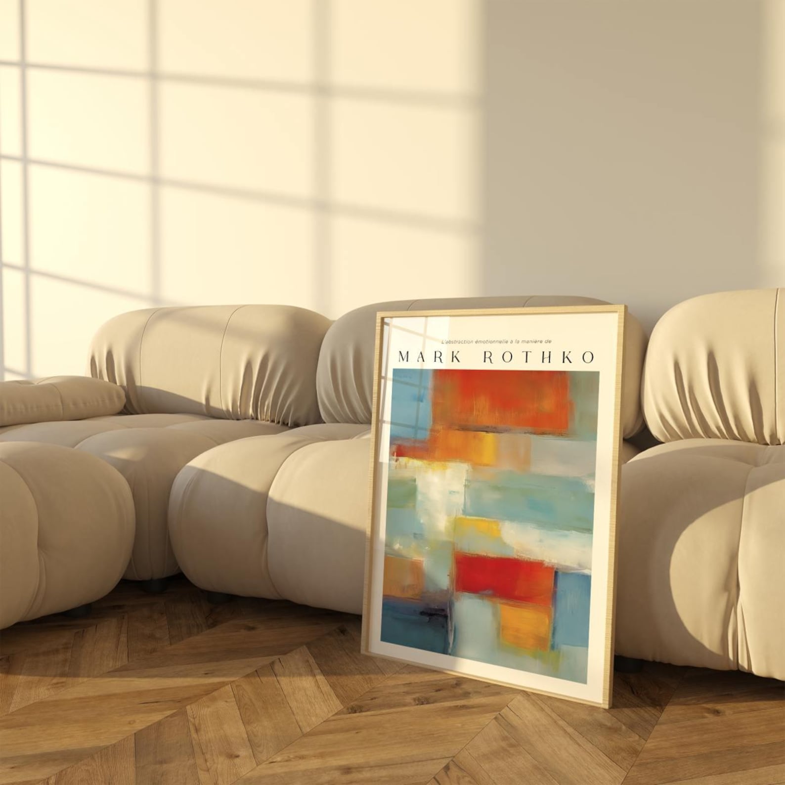 Mark Rothko Print Wall Art Framed, Minimalist Extra Large Wall Art ...