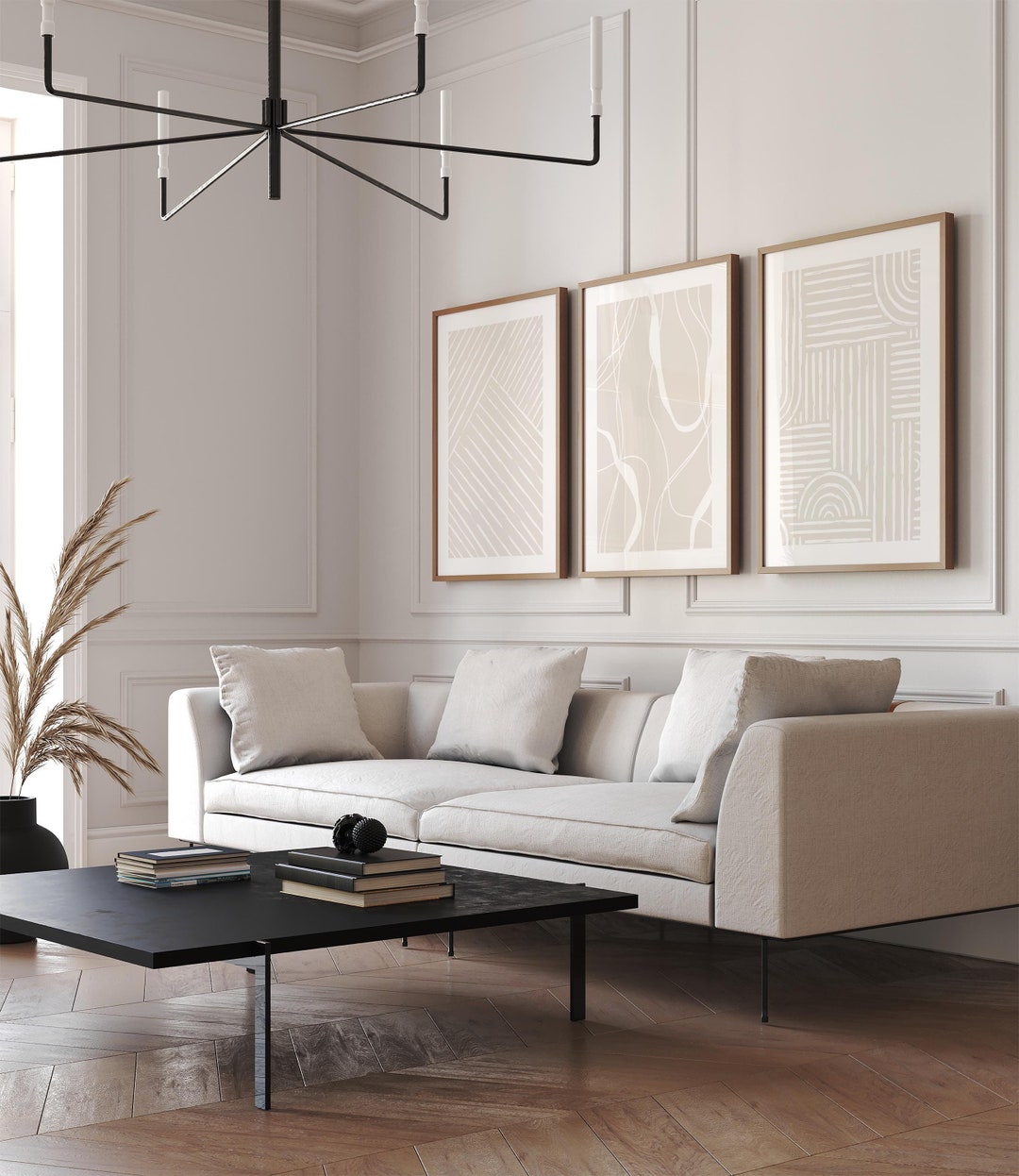 Minimal Line Art Set of 3 Prints, Simple Line Art, Neutral Line ...