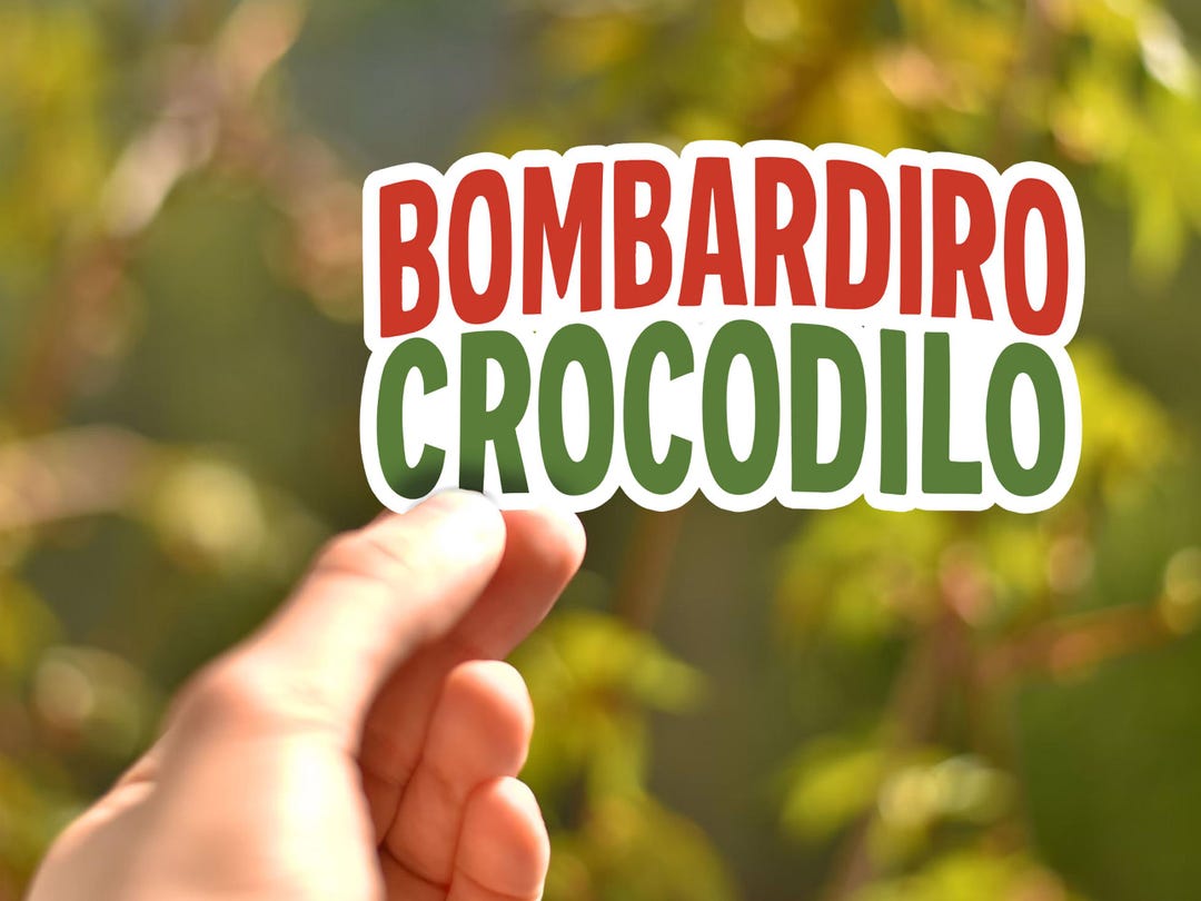 Bombardiro Crocodilo | Brain Rot Italian Vinyl Decal | Car Sticker ...