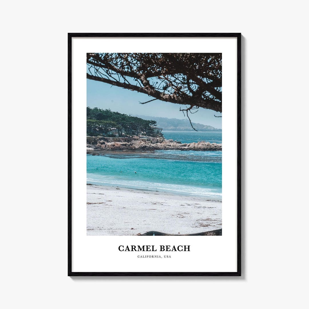 Carmel Beach Print, Carmel Beach Photo Poster, Carmel Beach Travel Wall ...